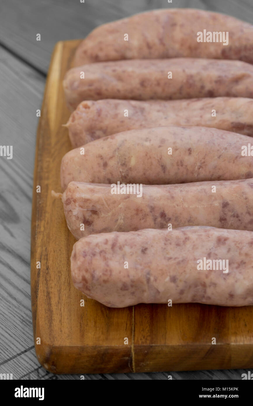 Traditional raw british sausages hi-res stock photography and images ...