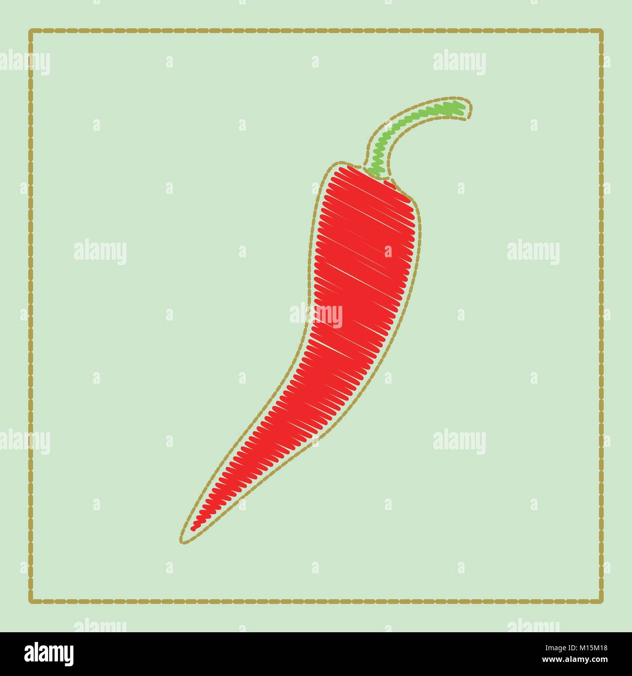 Mexico market chilli sign Stock Vector Images - Alamy
