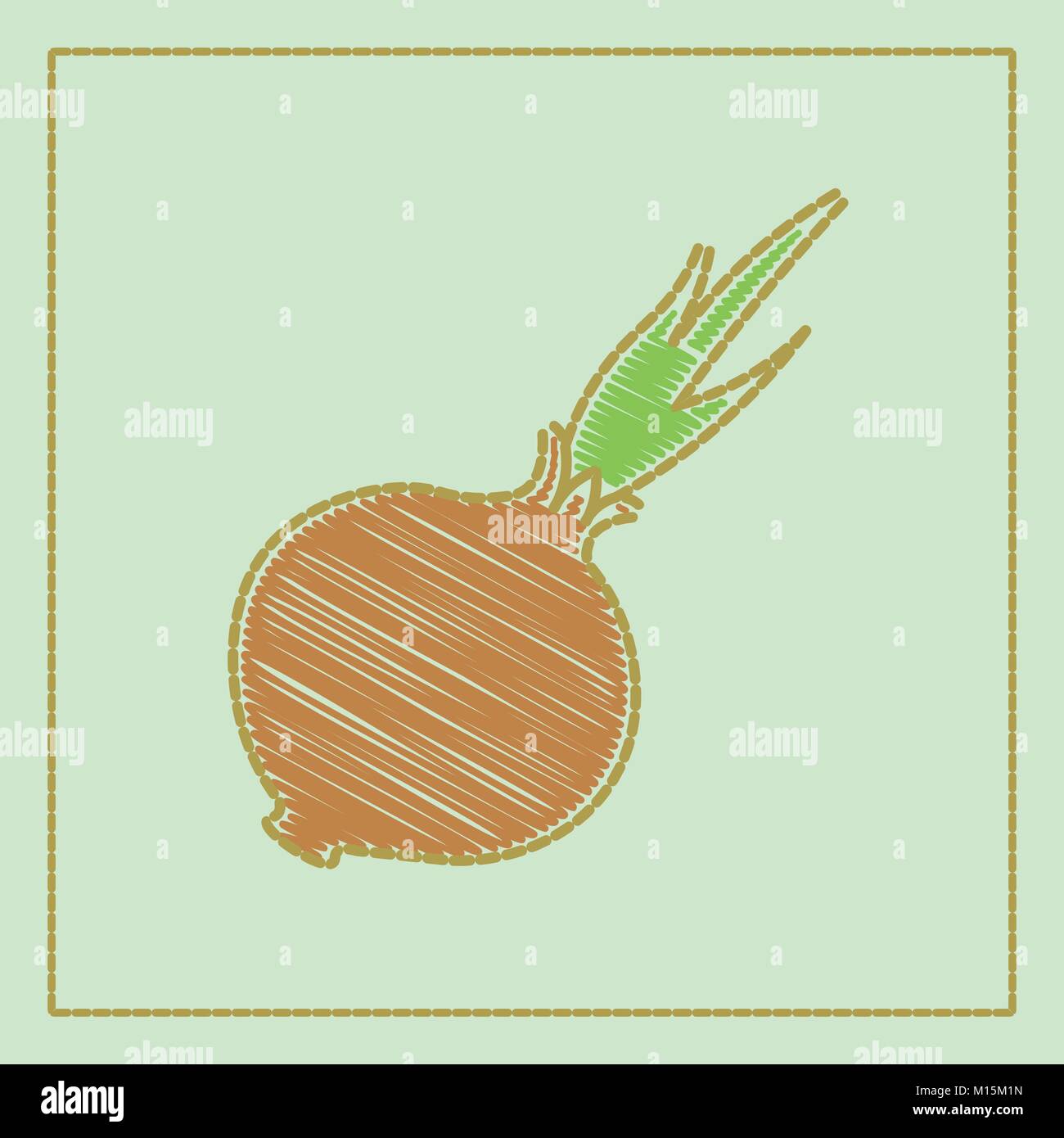 Green onion yellow sign Stock Vector Images - Alamy