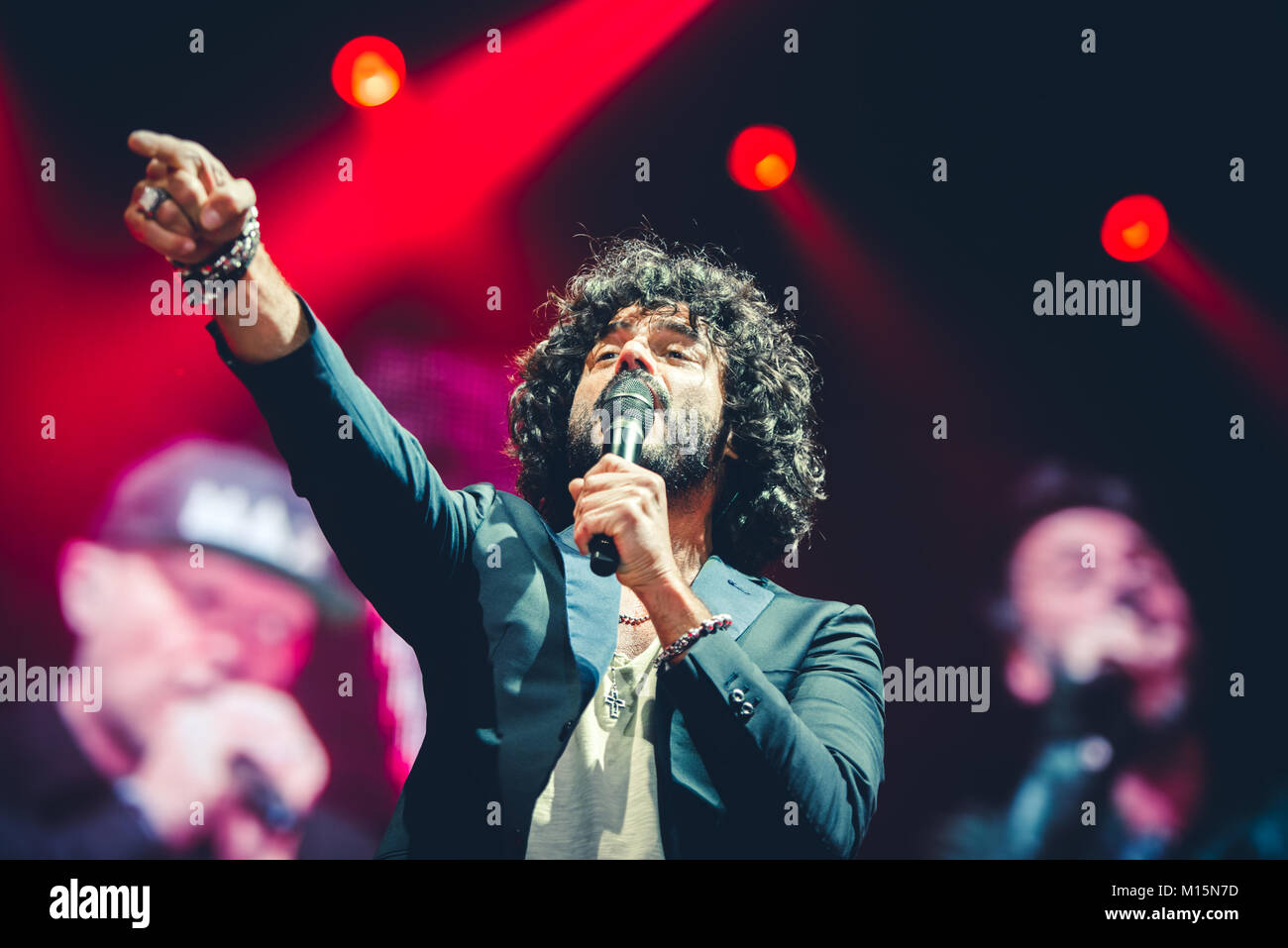 Turin, Italy. 26th Jan, 2018. The Italian pop singers trio, composed by ...