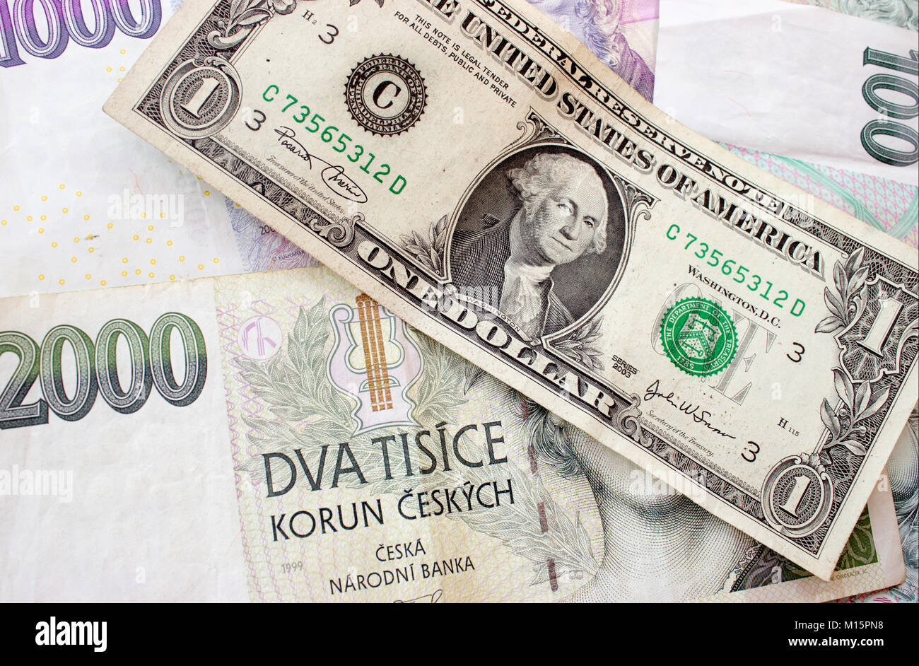 Czech republic banknotes hi-res stock photography and images - Alamy