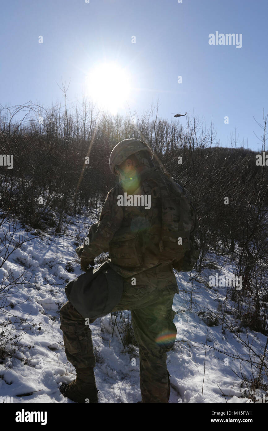 A KFOR Multinational Battle Group-East, Forward Command Post Soldier ...