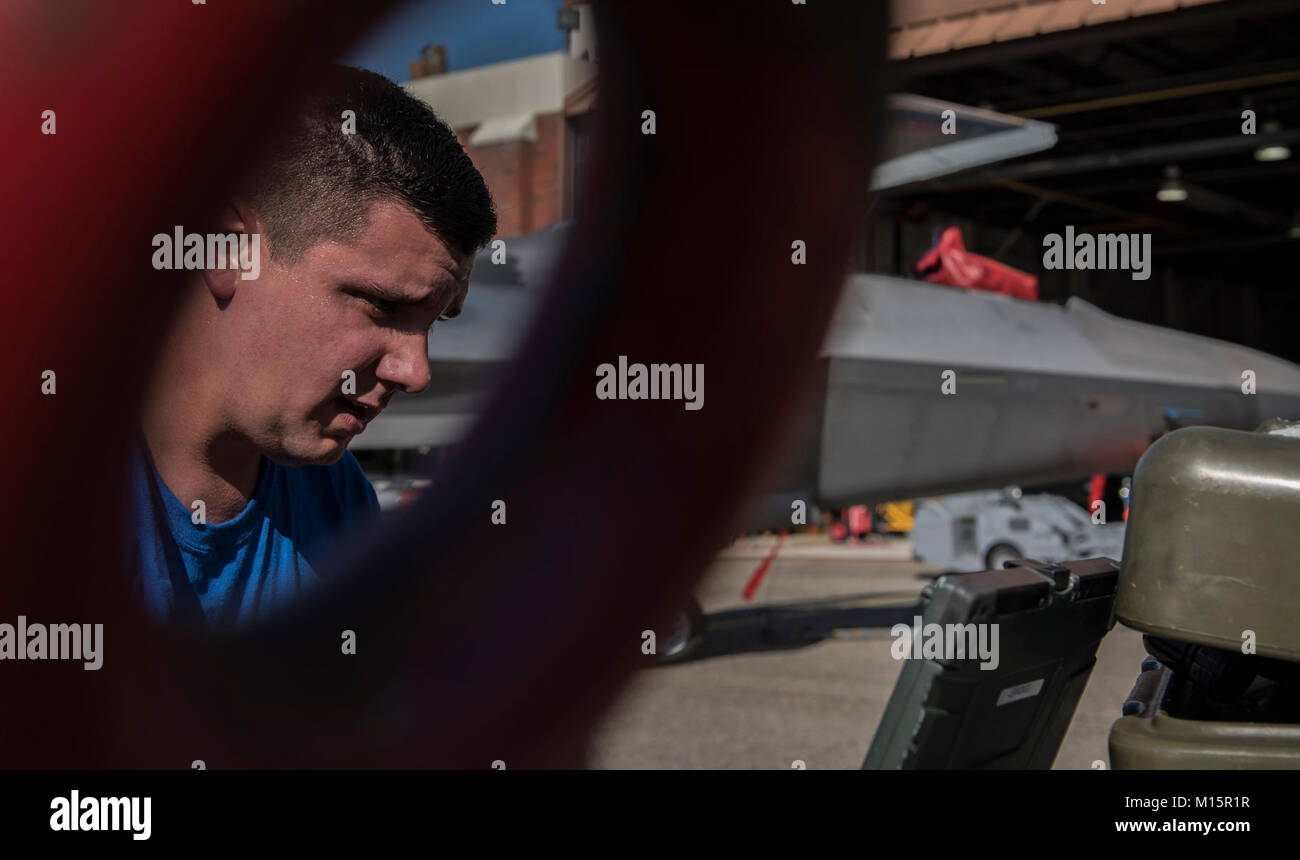 U.S. Air Force Staff Sgt. Russell Taylor, 94th Aircraft Maintenance ...
