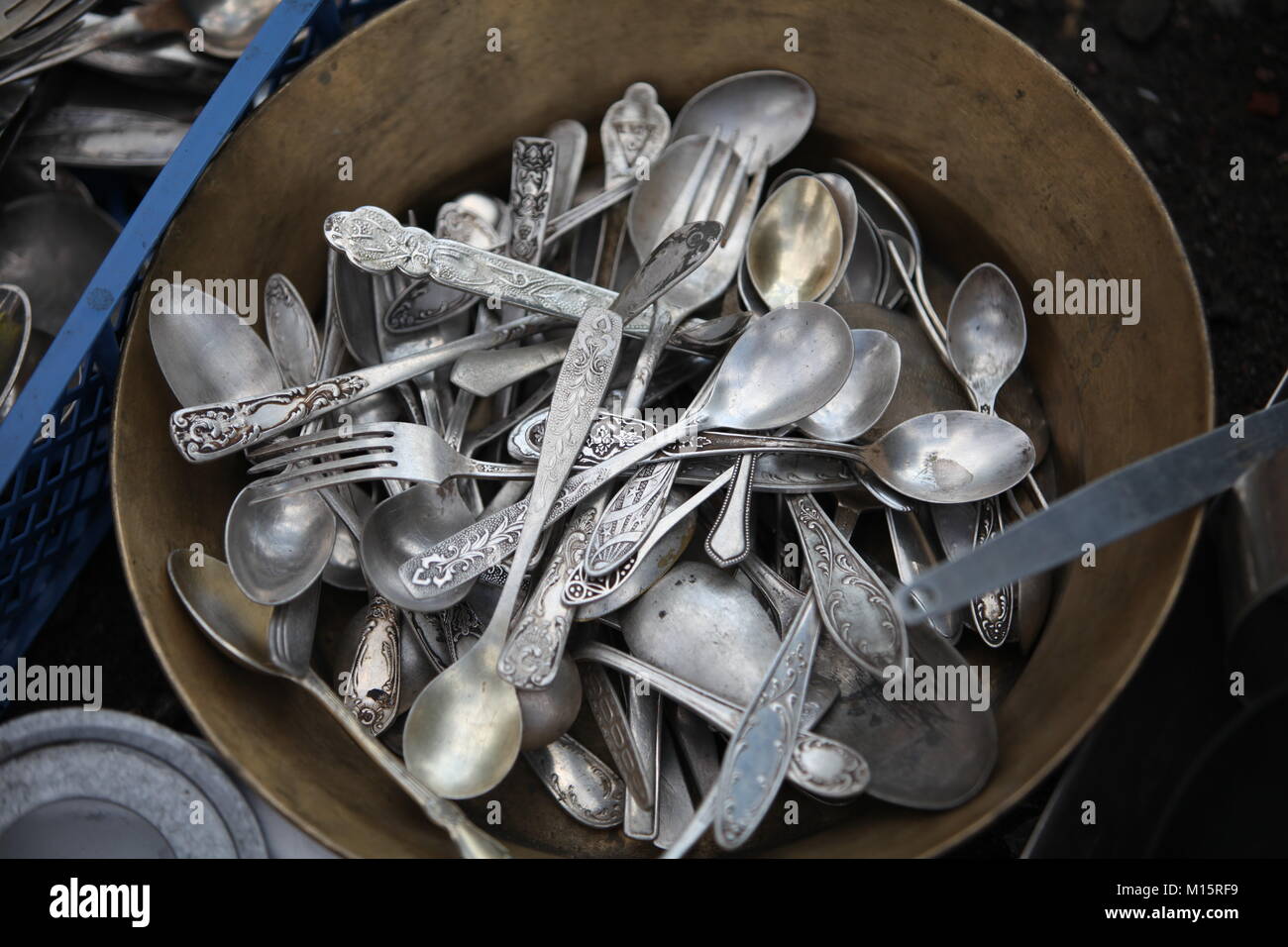 Dirty Silverware High Resolution Stock Photography and Images - Alamy