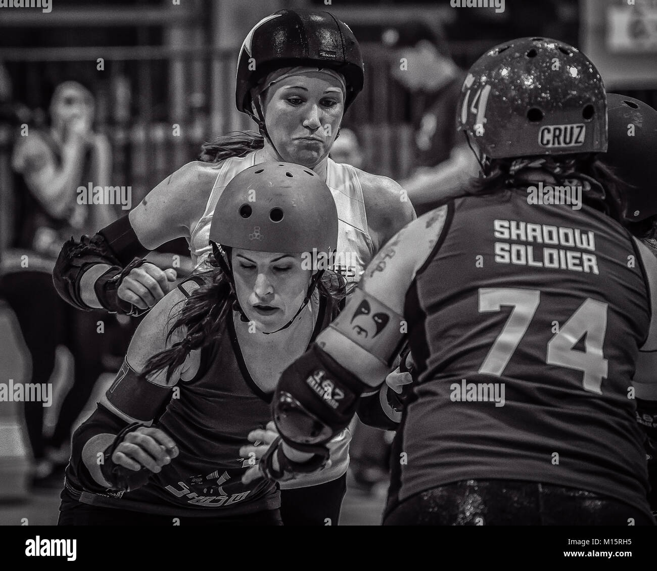 Roller derby action in Redding, California Stock Photo - Alamy