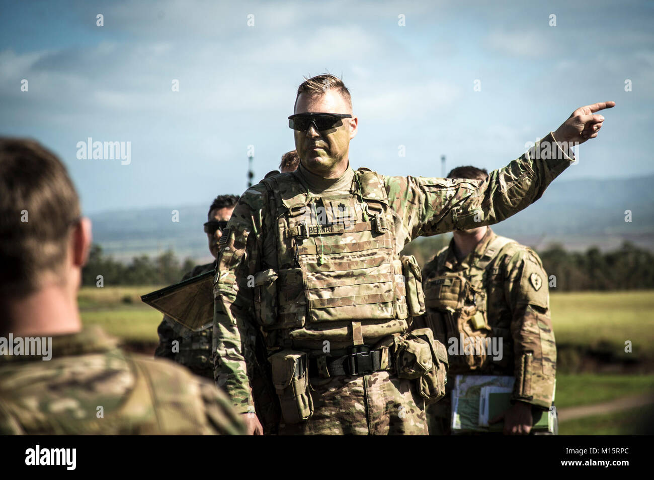 U.S. Army Lt. Col. Valent Bernat III, Battalion Commander of 1st ...