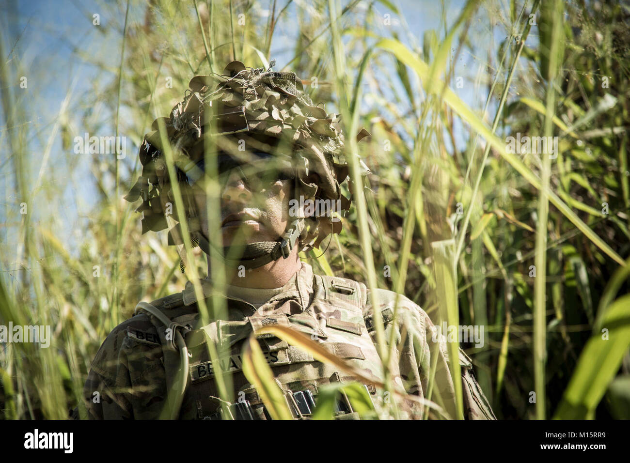 U.S. Army Command Sgt. Maj. Victor M. Benavides, assigned to 1st ...