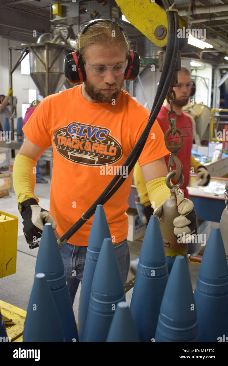 Crane Army Ammunition Activity employees manufacture practice rounds ...