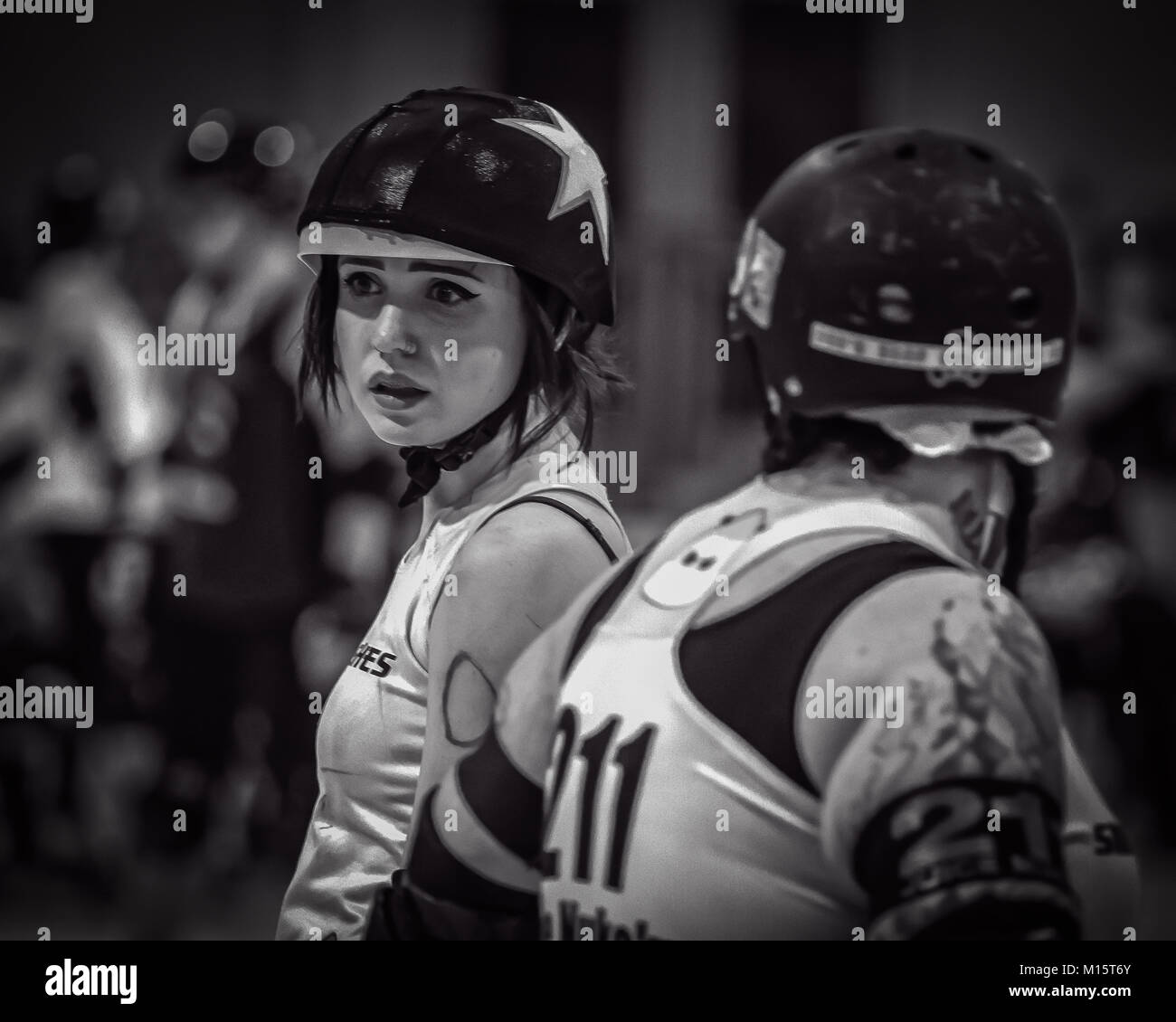 Roller derby action in Redding, California Stock Photo - Alamy