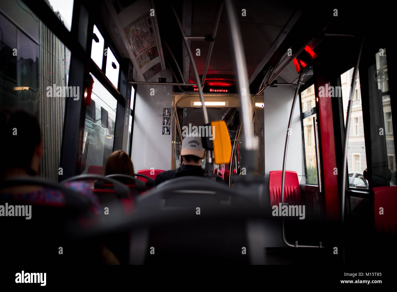 Bus back view hi-res stock photography and images - Alamy