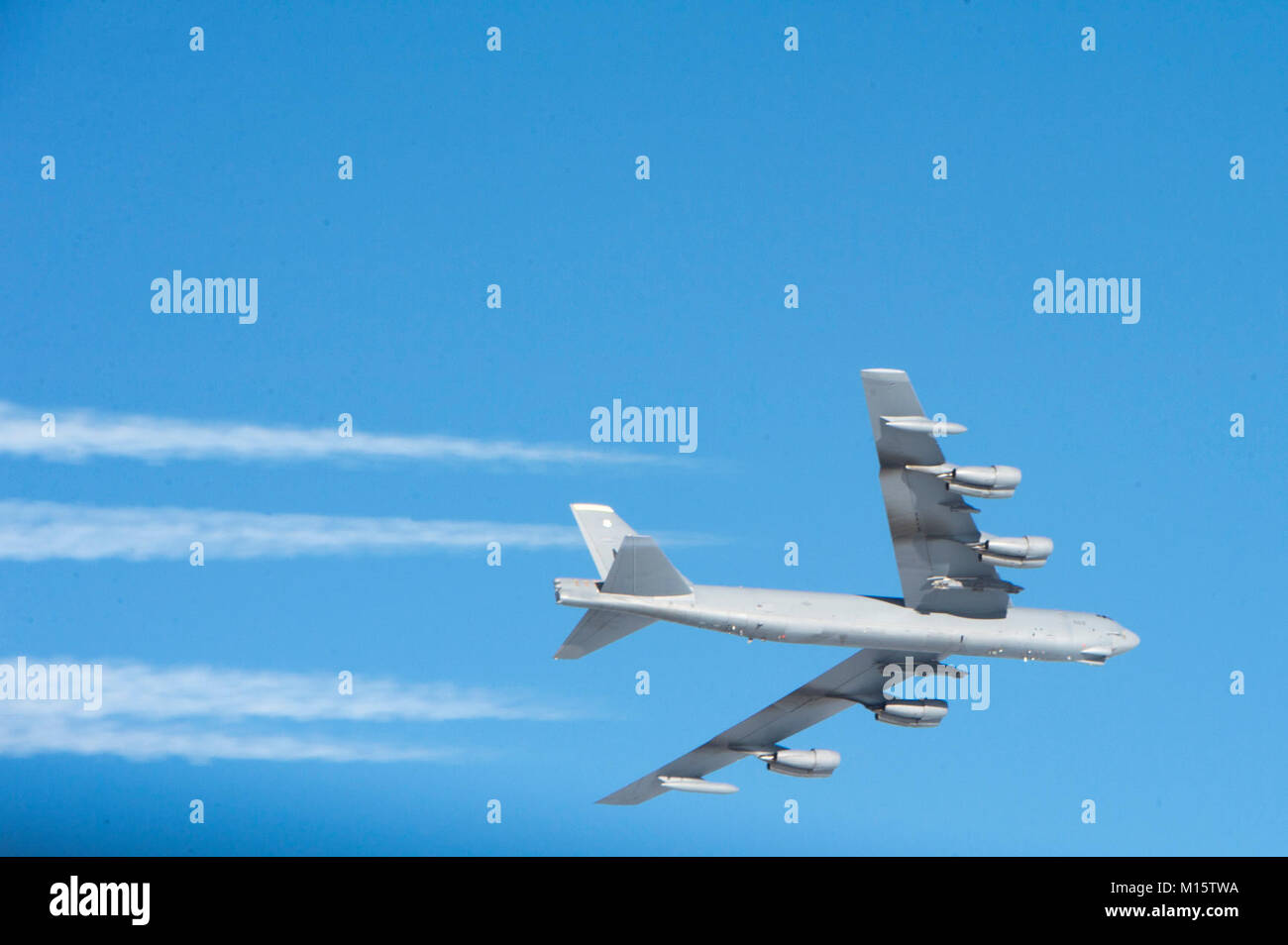 A B-52 Stratofortress deployed from Minot Air Force Base, N.D., to RAF ...