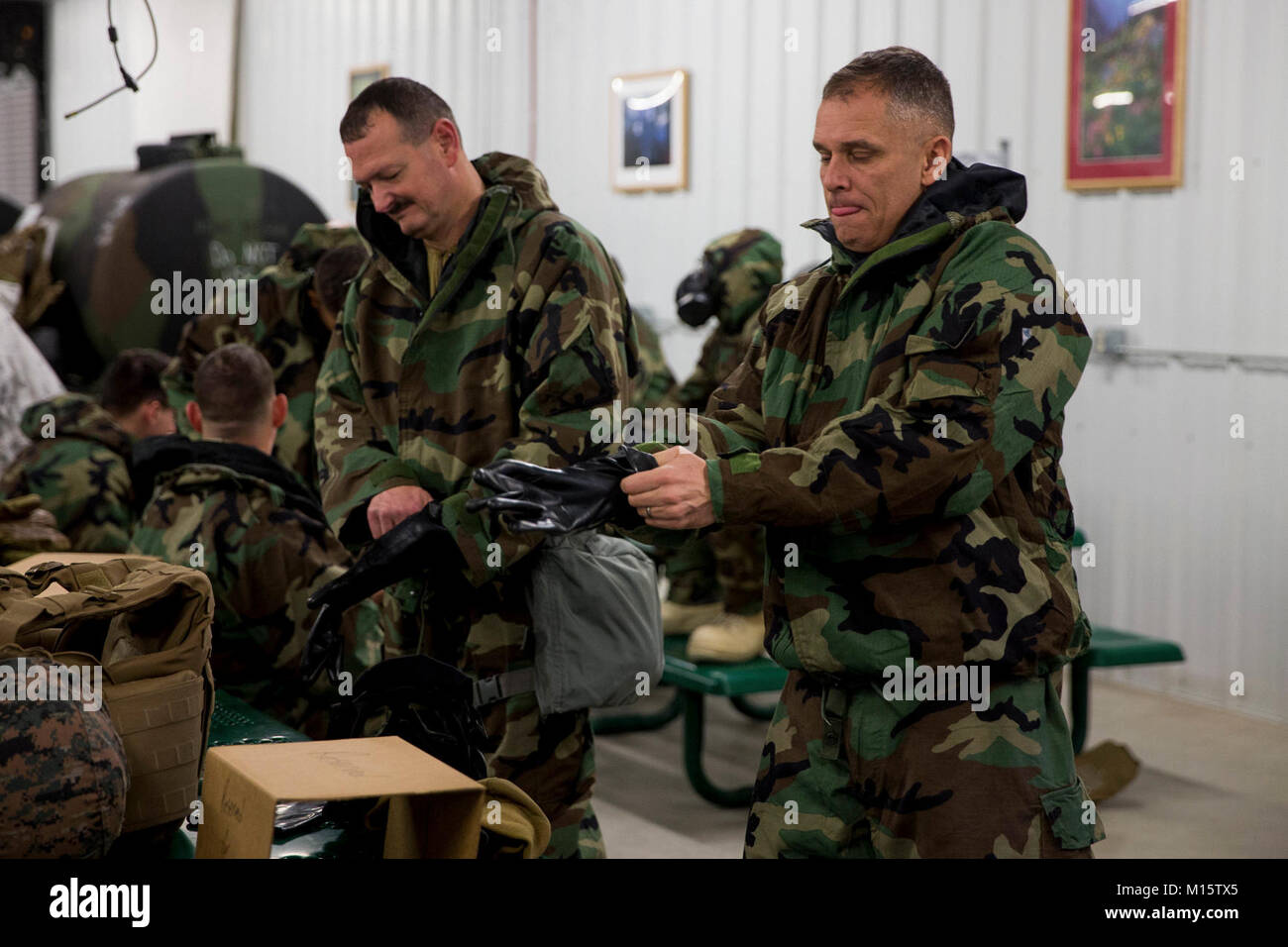 U.S. Marine Corps Maj. Gen. Matthew Glavy (right), Commanding General ...