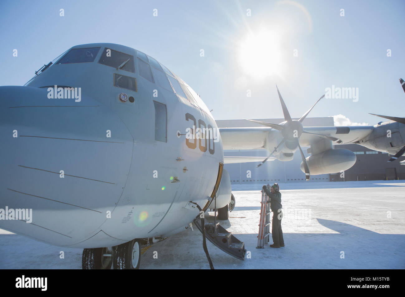 U.S. Marines with Marine Aerial Refueler Transport Squadron (VMGR) 252 ...