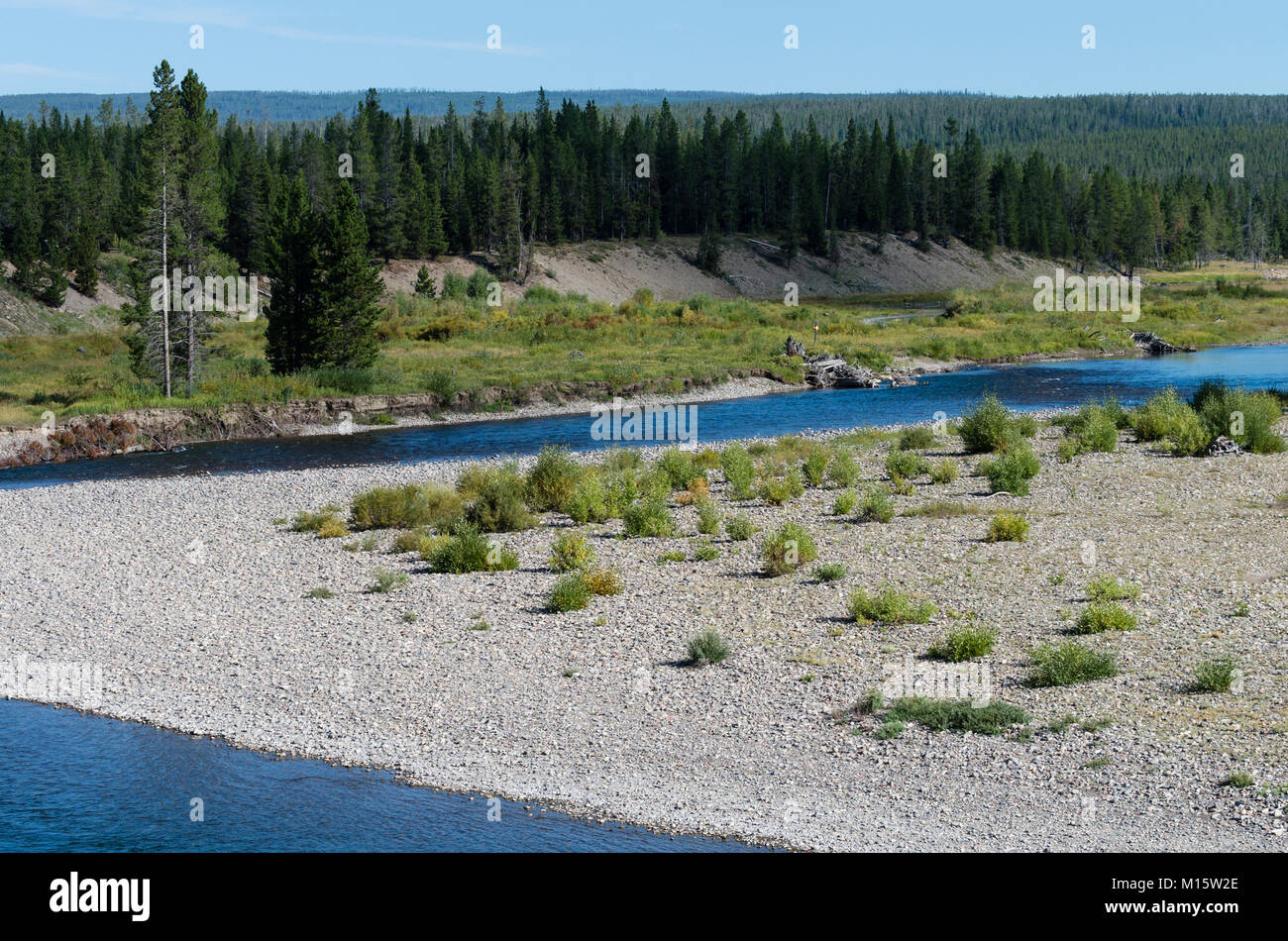 View of the Snake River from near south entrance Yellowstone National ...