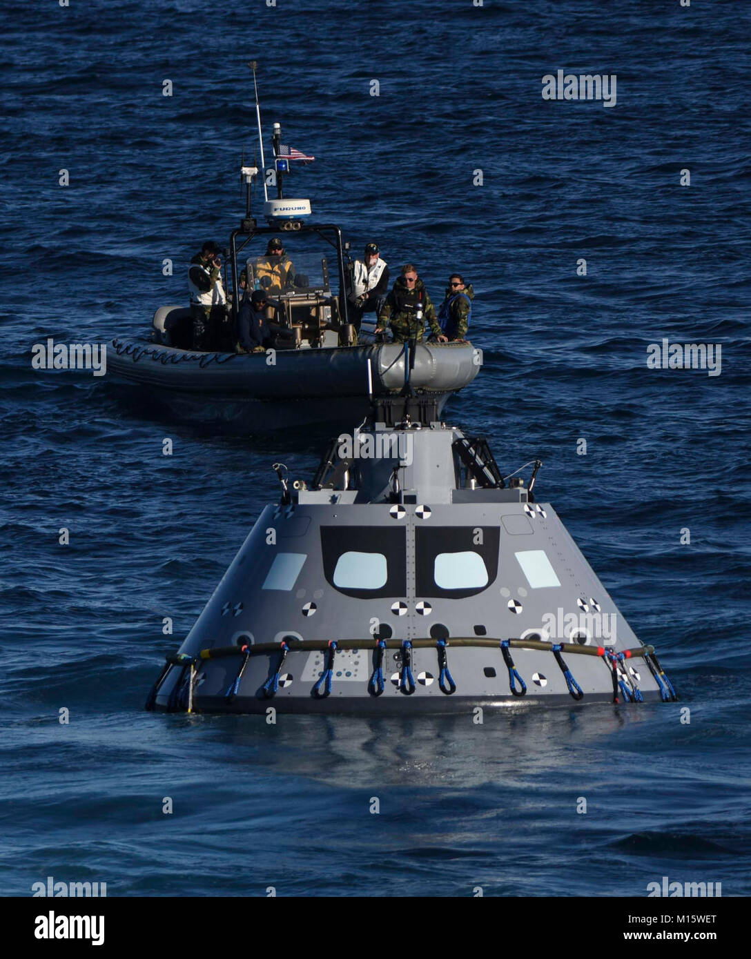 PACIFIC OCEAN (Jan. 22, 2018) Sailors in a Rigid Hull Inflatable Boat ...