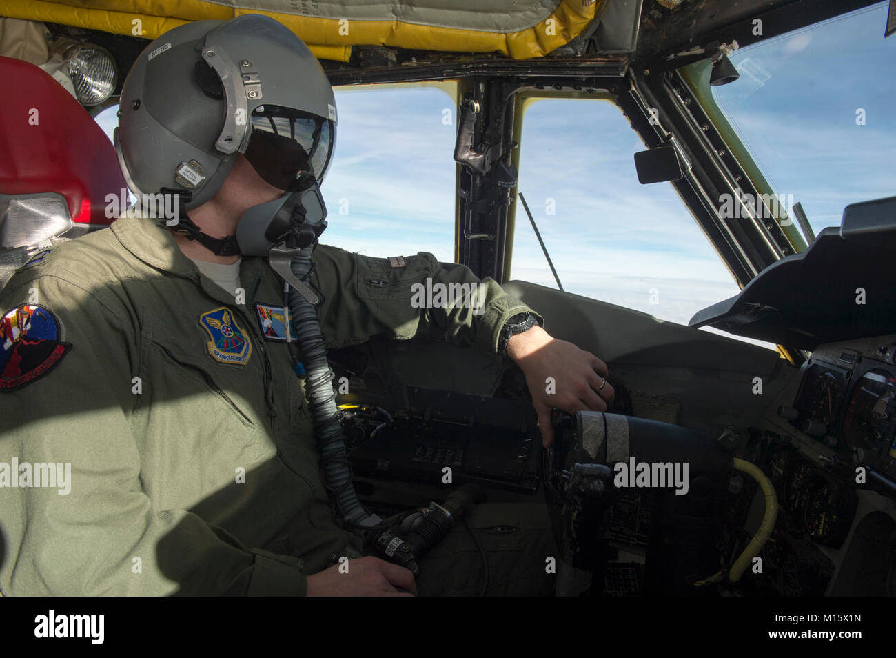 A B-52 Stratofortress pilot deployed from Minot Air Force Base, N.D ...