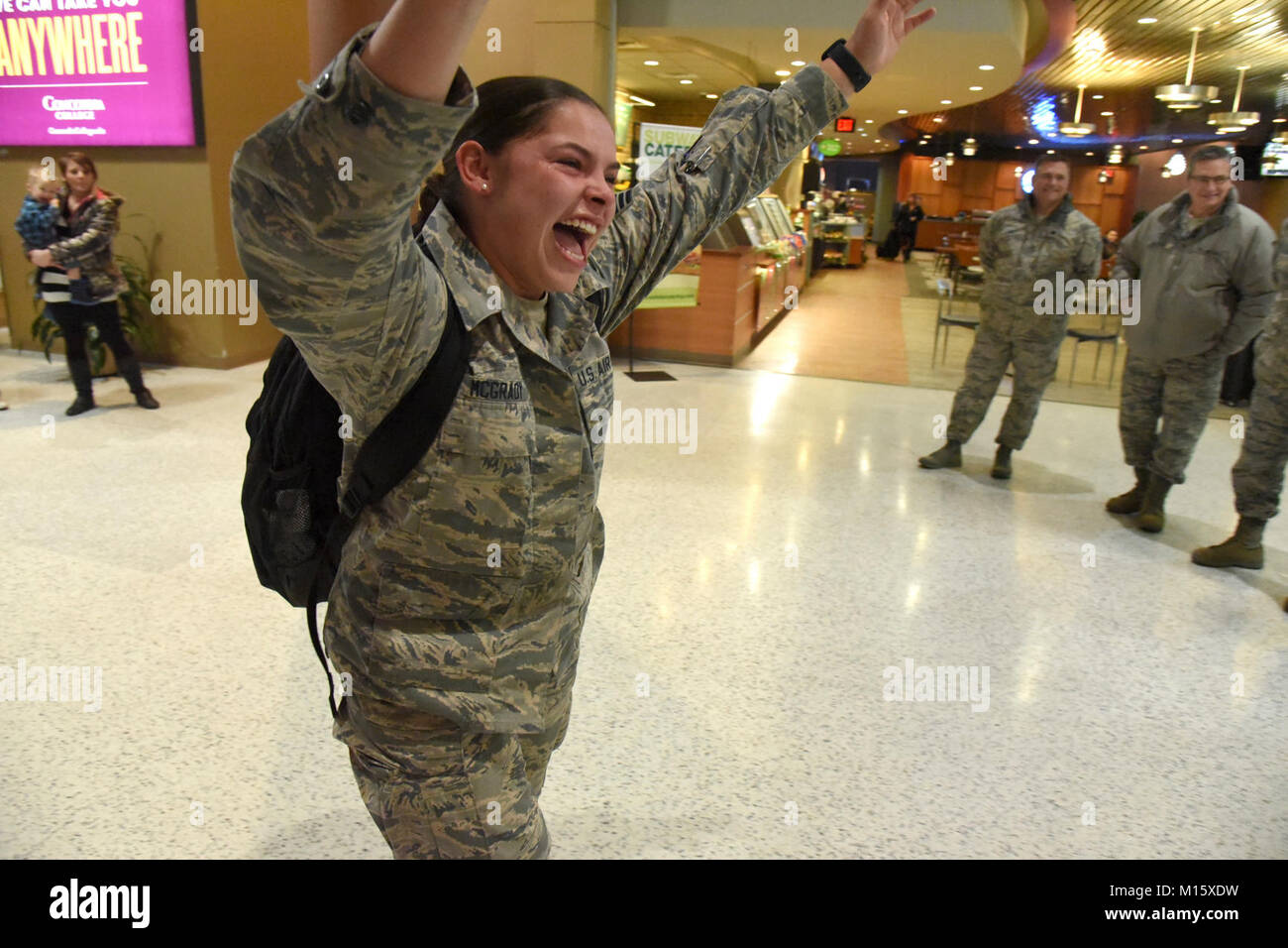U.S. Air Force Airman 1st Class Rachael McGrady, of the 119th Force ...