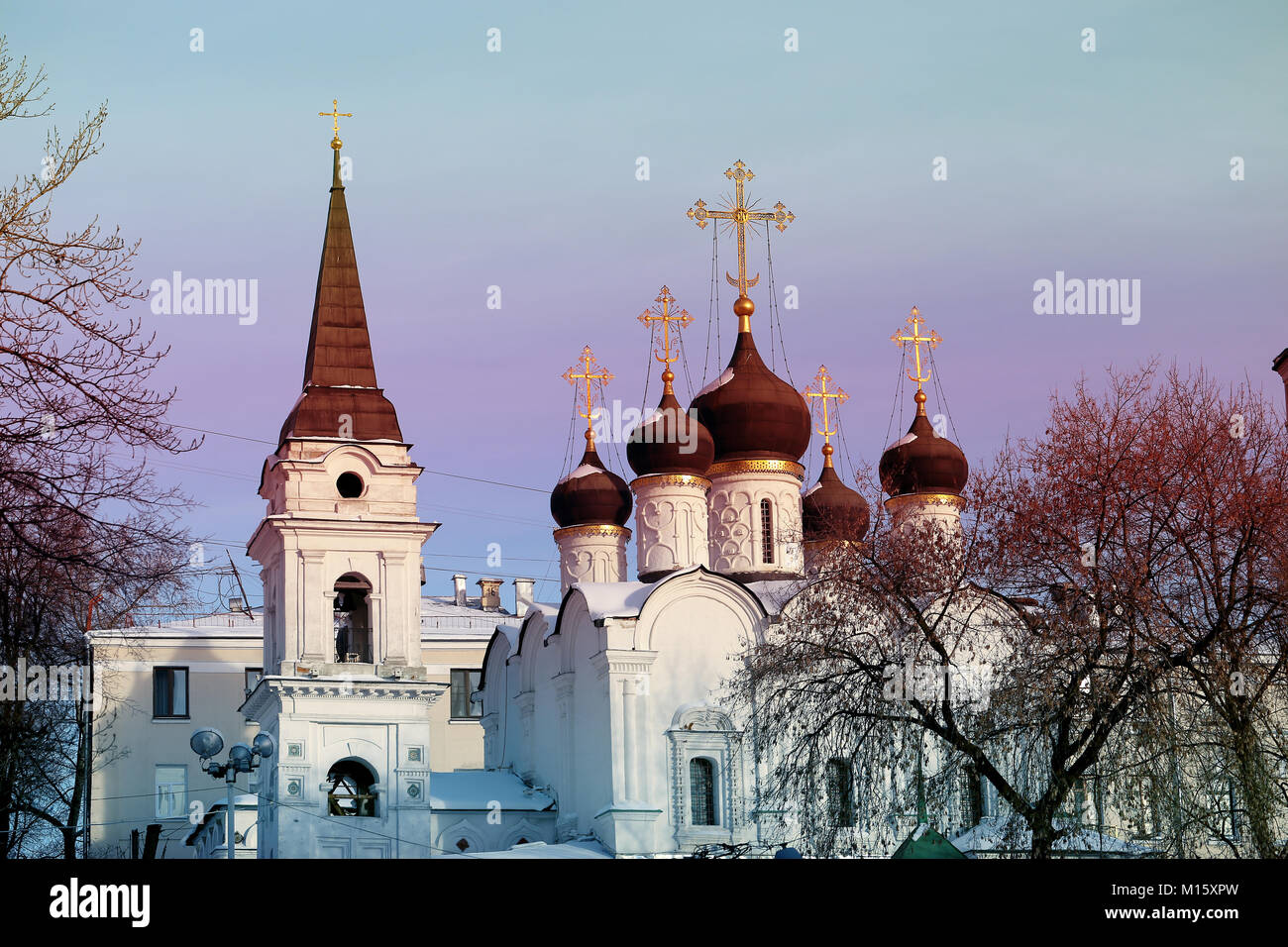 beautiful photo of the Russian Orthodox Church in Moscow Stock Photo ...