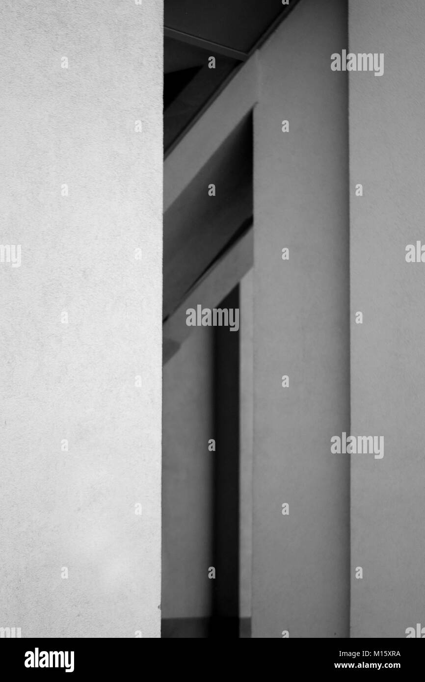 High rise building city dusk Black and White Stock Photos & Images - Alamy