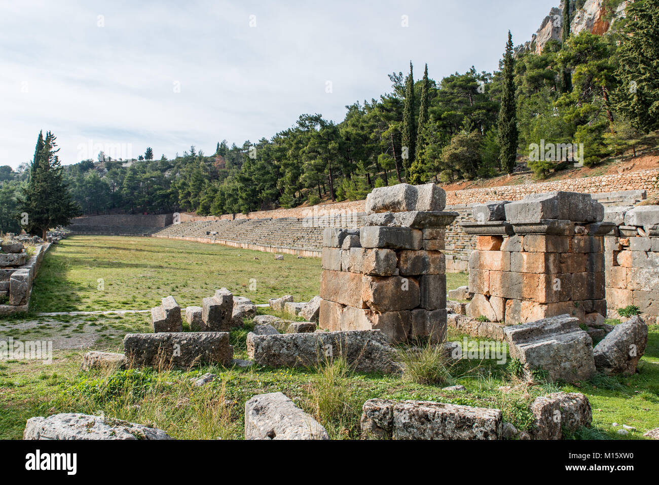 The Stadium of Delphi lies on the highest spot of the Archaeological ...