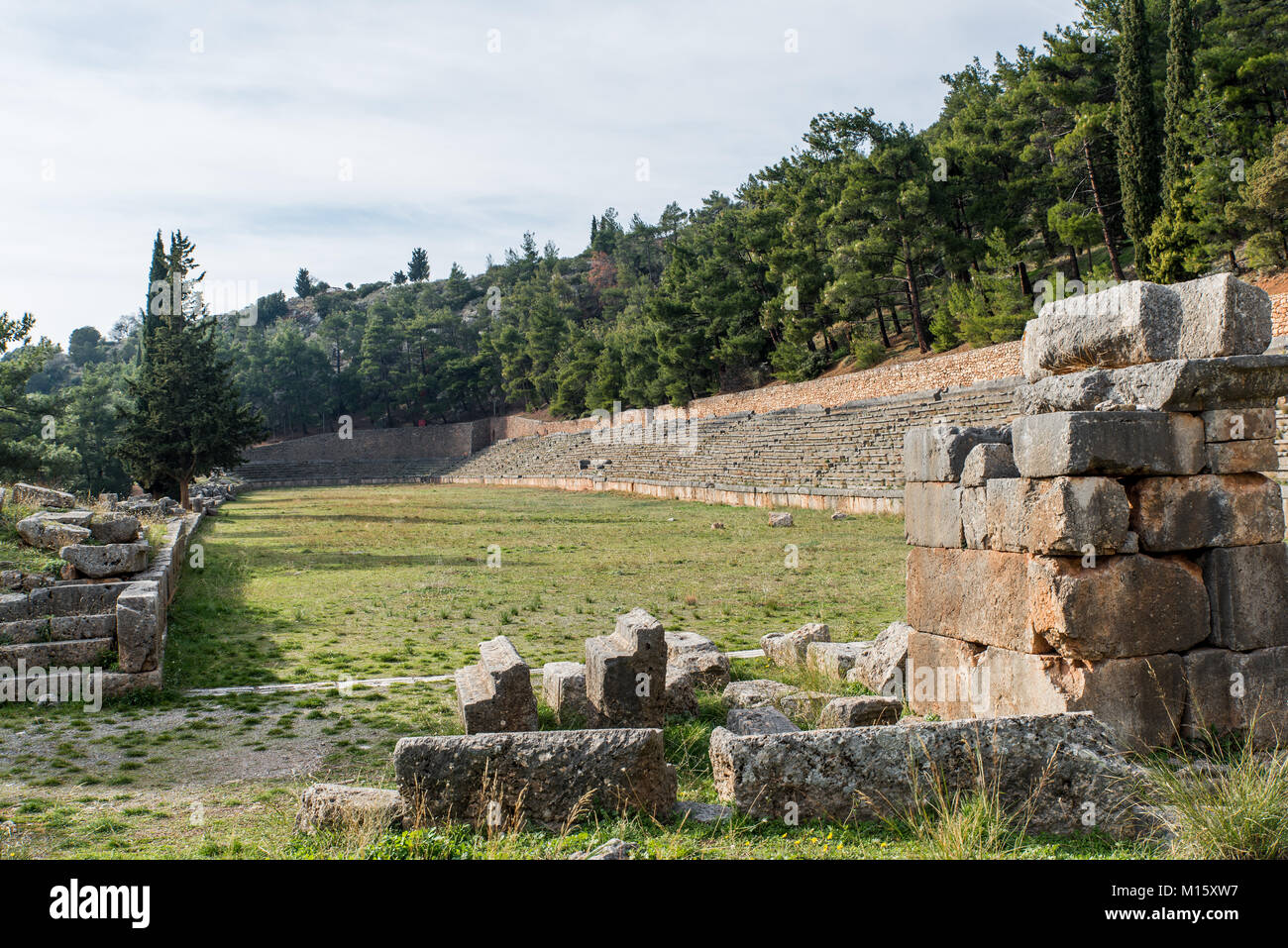 The Stadium of Delphi lies on the highest spot of the Archaeological ...