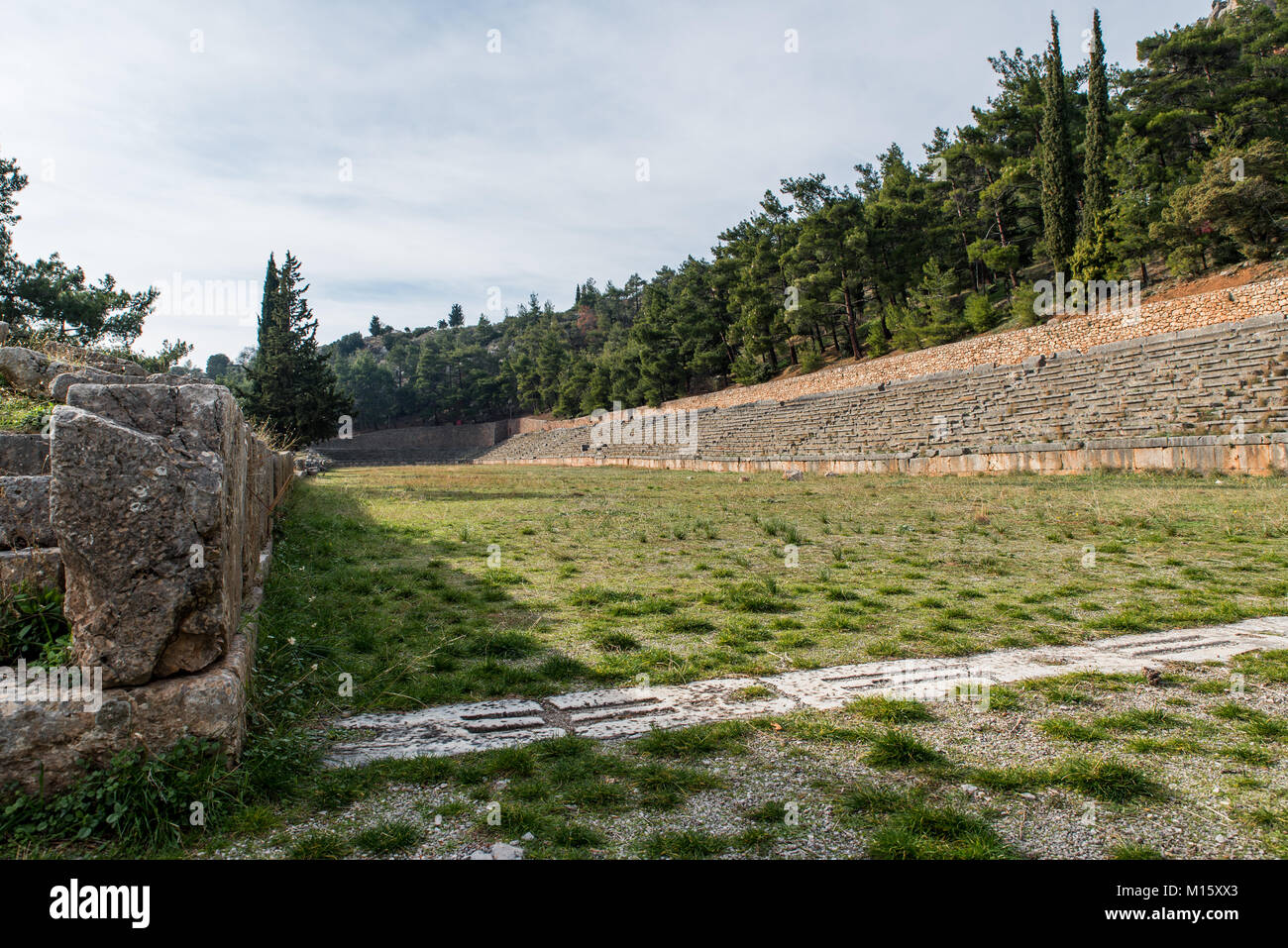 The Stadium of Delphi lies on the highest spot of the Archaeological ...