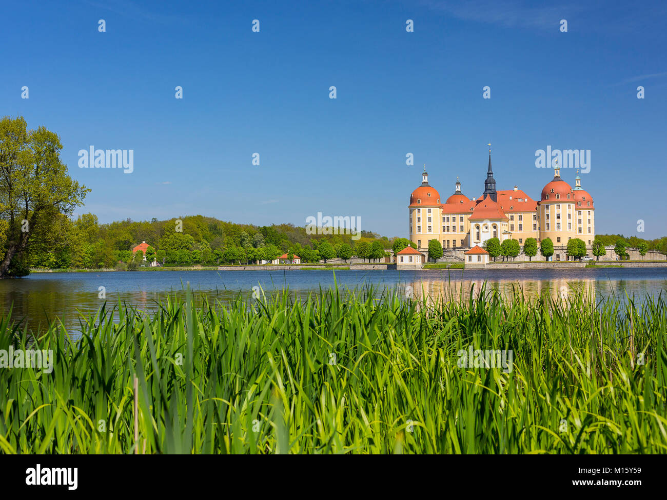 Moritzburg hunting lodge with lake,Saxony,Germany Stock Photo - Alamy