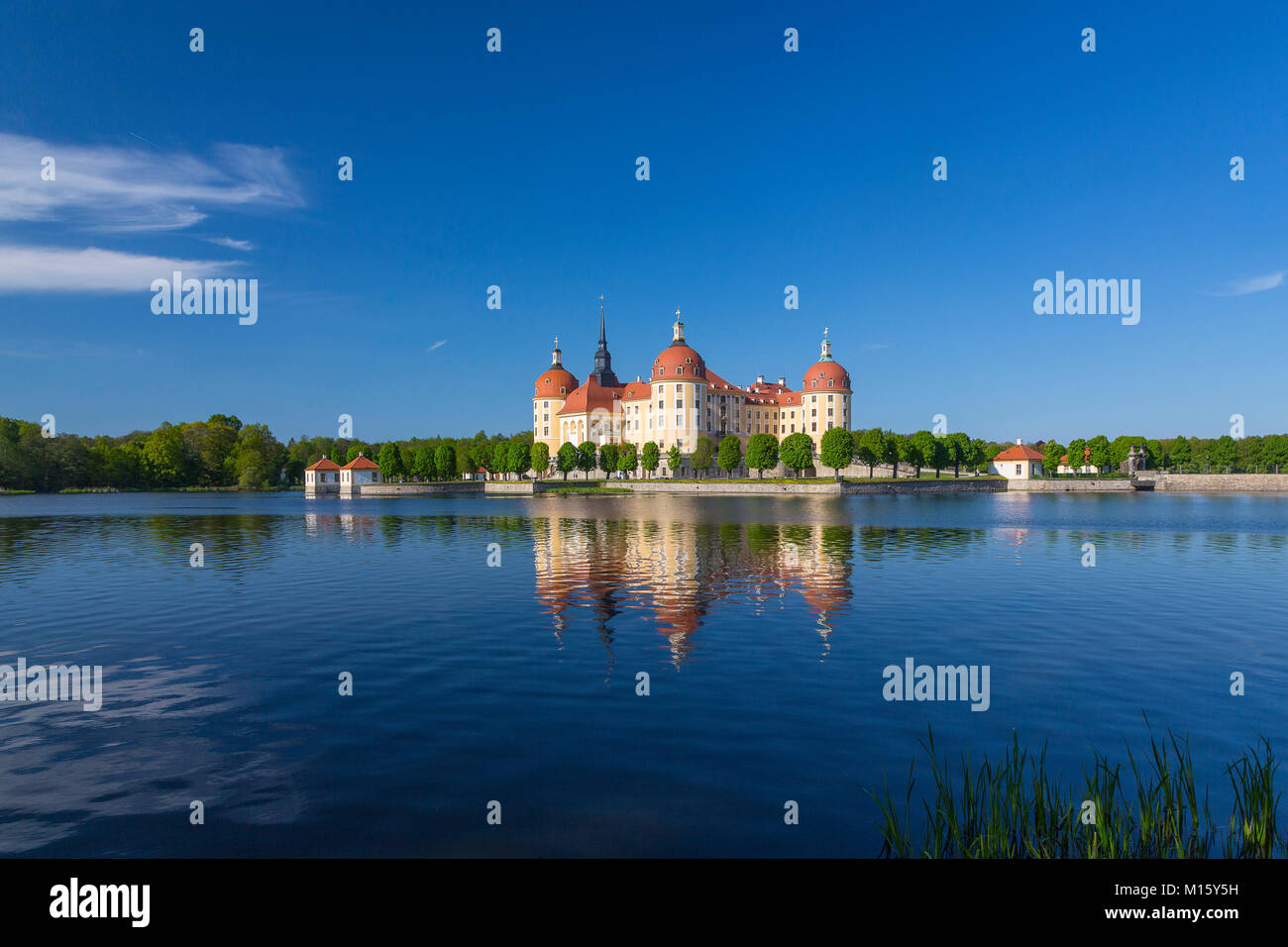 Moritzburg hunting lodge with lake,Saxony,Germany Stock Photo - Alamy