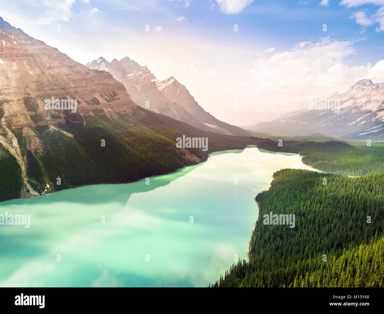 Aerial view of peyto lake hi-res stock photography and images - Alamy