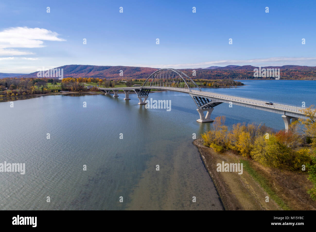 Lake Champlain Bridge,Chimney Point,Addison,Vermont,USA Stock Photo - Alamy