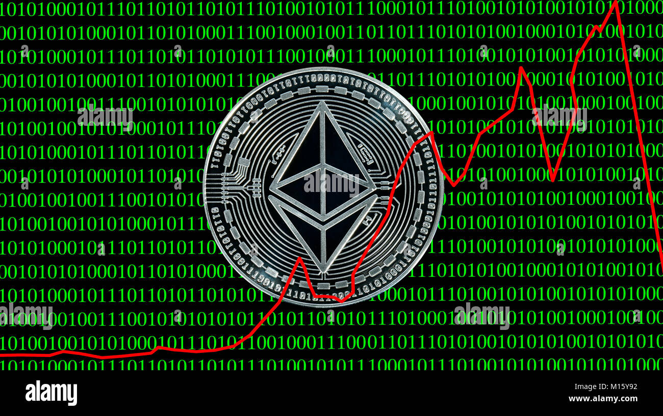 Symbol image cryptocurrency,digital currency,silver coin ethereum,turbulence,stock market crash ...