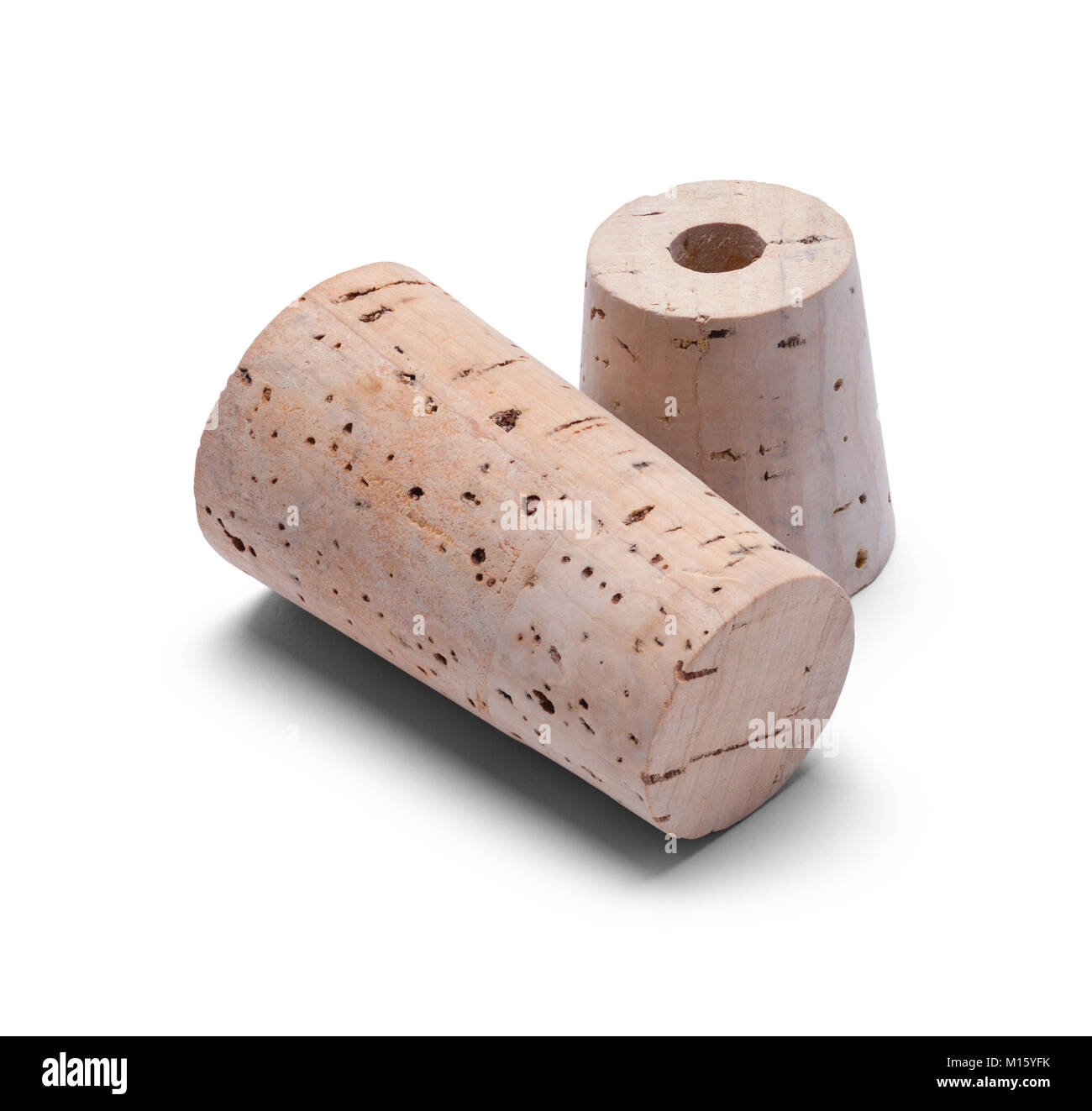 Long and Short Corks Isolated on a White Background Stock Photo - Alamy