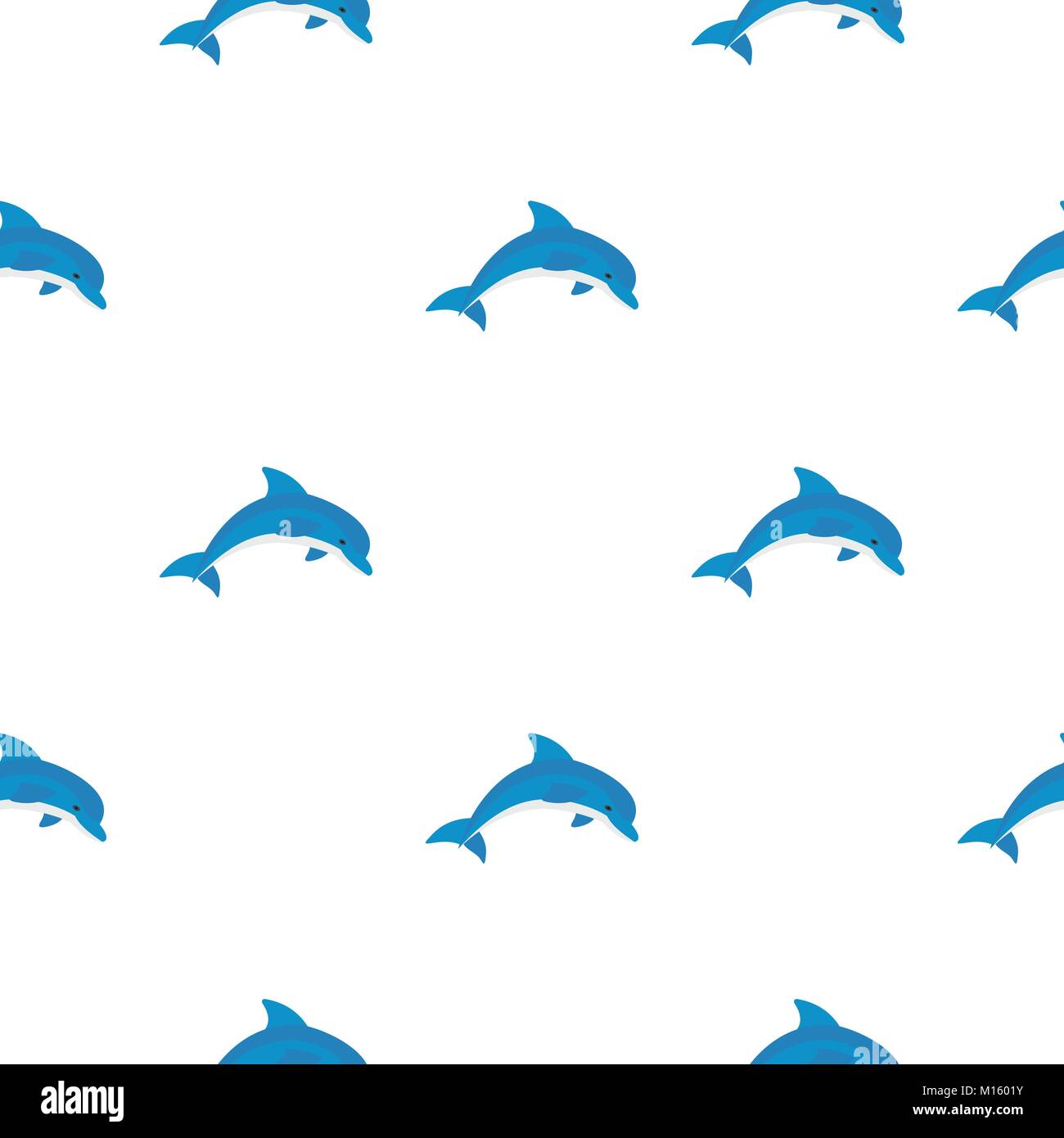 Blue dolphin pattern seamless Stock Vector Image & Art - Alamy