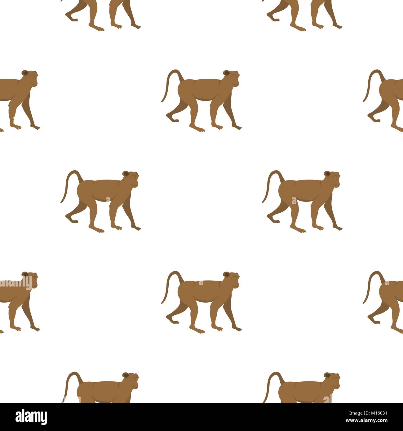 Brown monkey pattern seamless Stock Vector Image & Art - Alamy