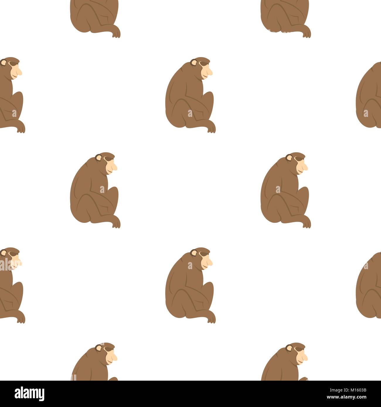Orangutan monkey pattern seamless Stock Vector Image & Art - Alamy