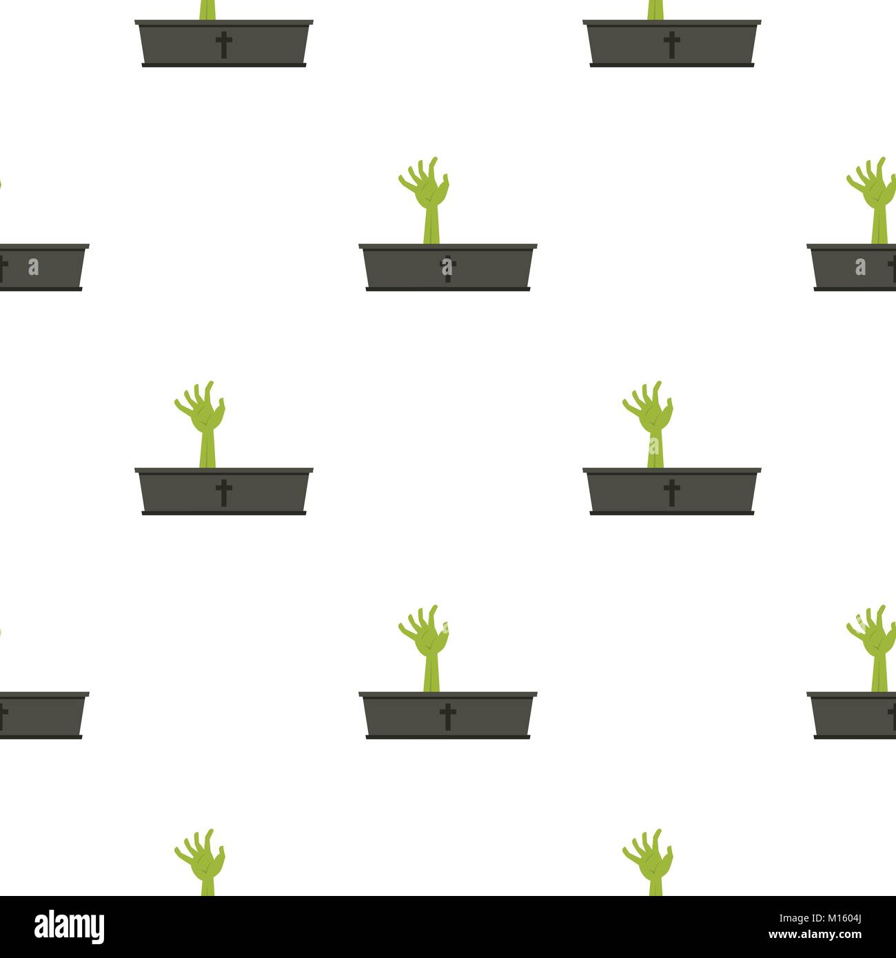 Green zombie hand pattern seamless Stock Vector Image & Art - Alamy