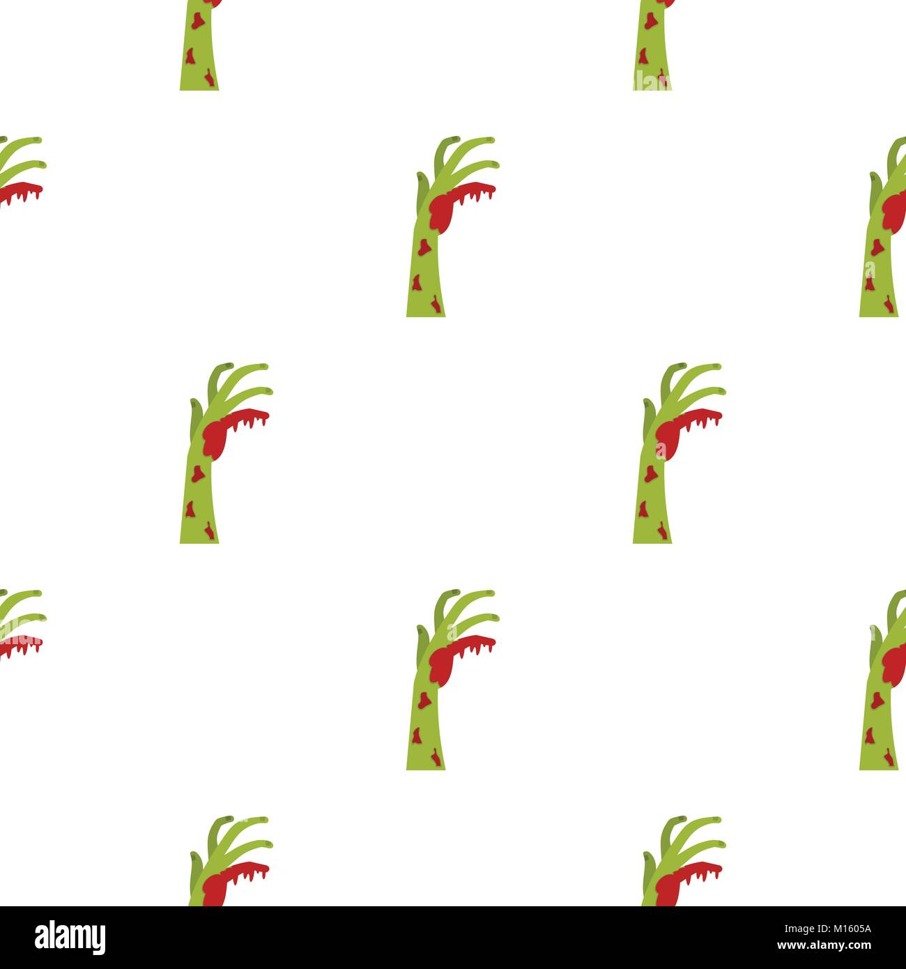 Zombie green bloody hand pattern seamless Stock Vector Image & Art - Alamy
