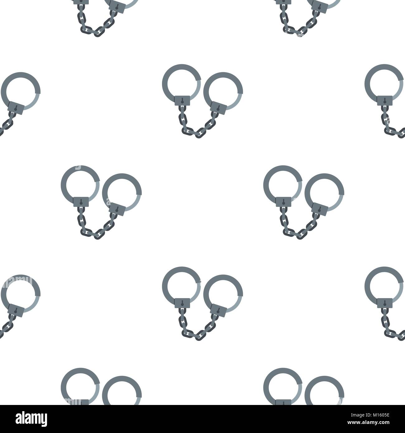Steel handcuffs pattern seamless Stock Vector Image & Art - Alamy