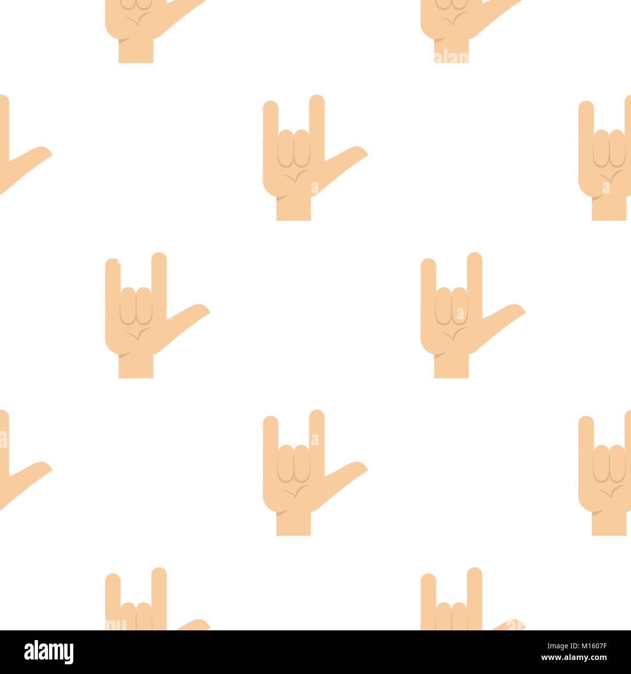 Rock gesture pattern seamless Stock Vector Image & Art - Alamy