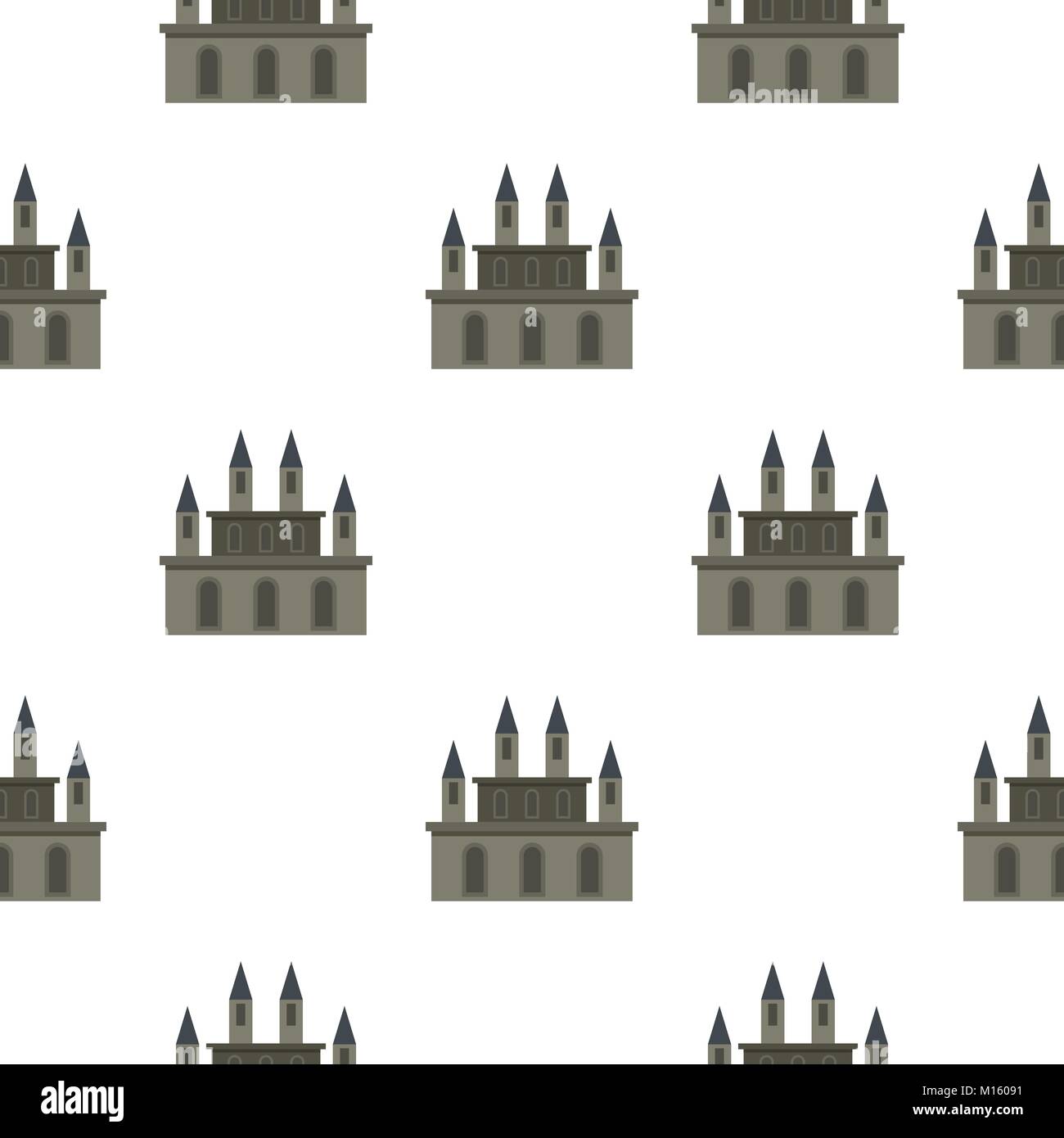 Medieval castle pattern seamless Stock Vector Image & Art - Alamy