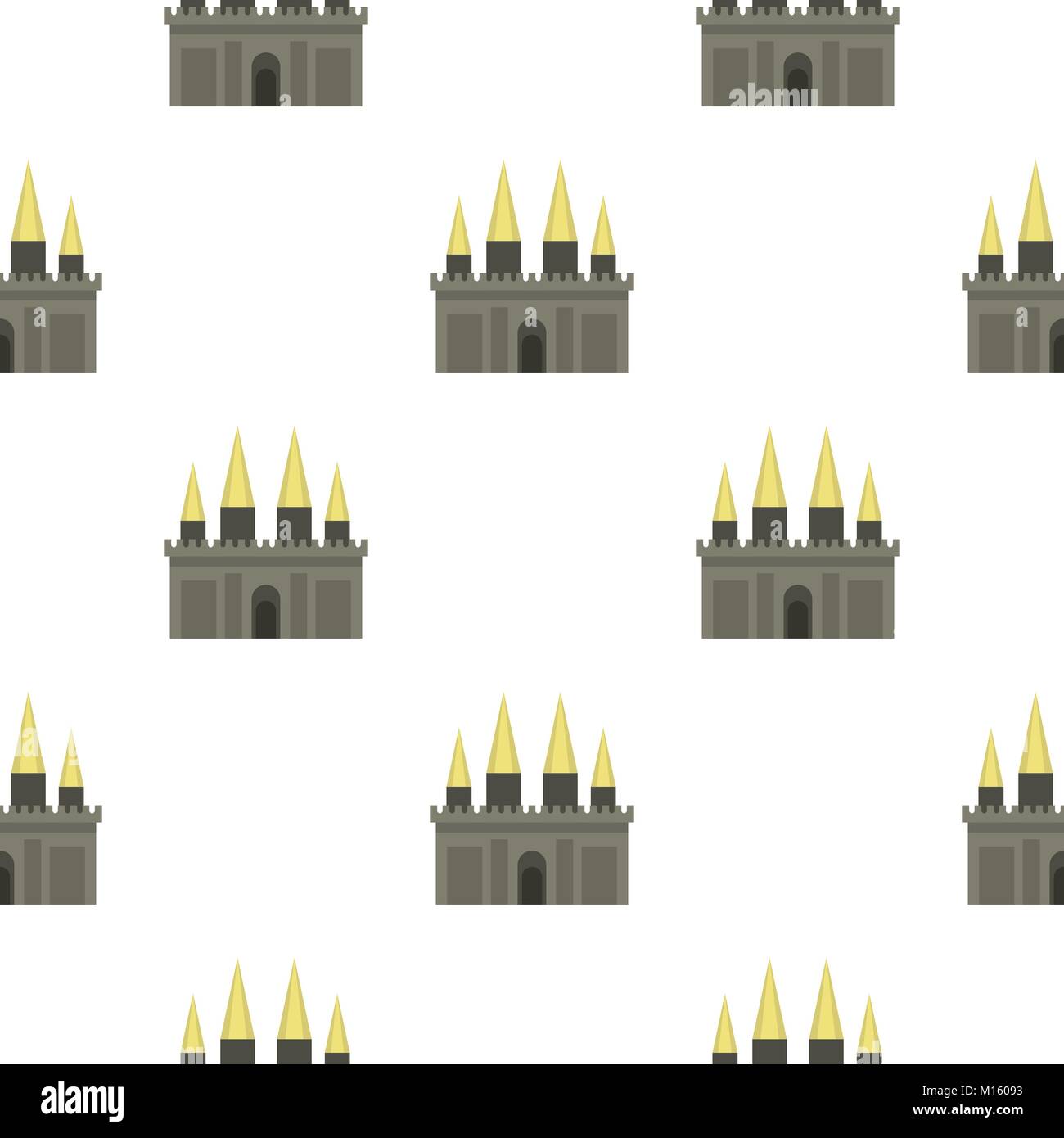 Ancient castle palace pattern seamless Stock Vector Image & Art - Alamy