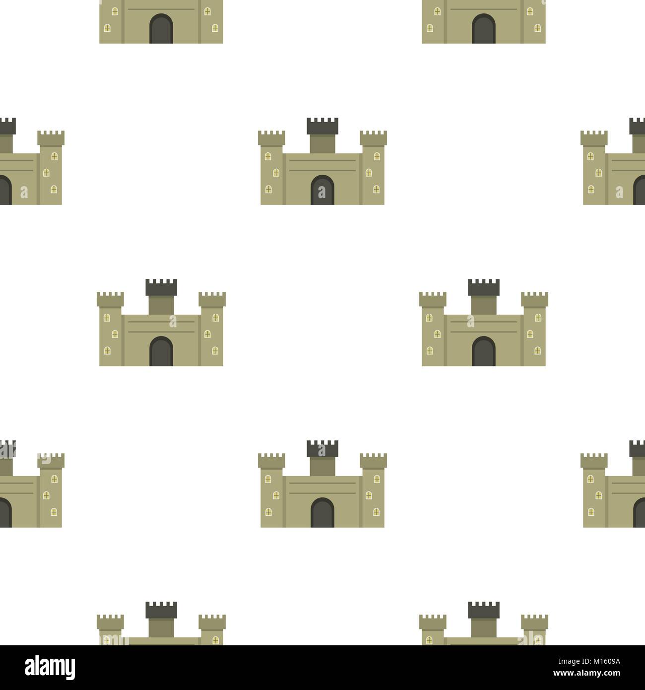 Old fortress towers pattern seamless Stock Vector Image & Art - Alamy