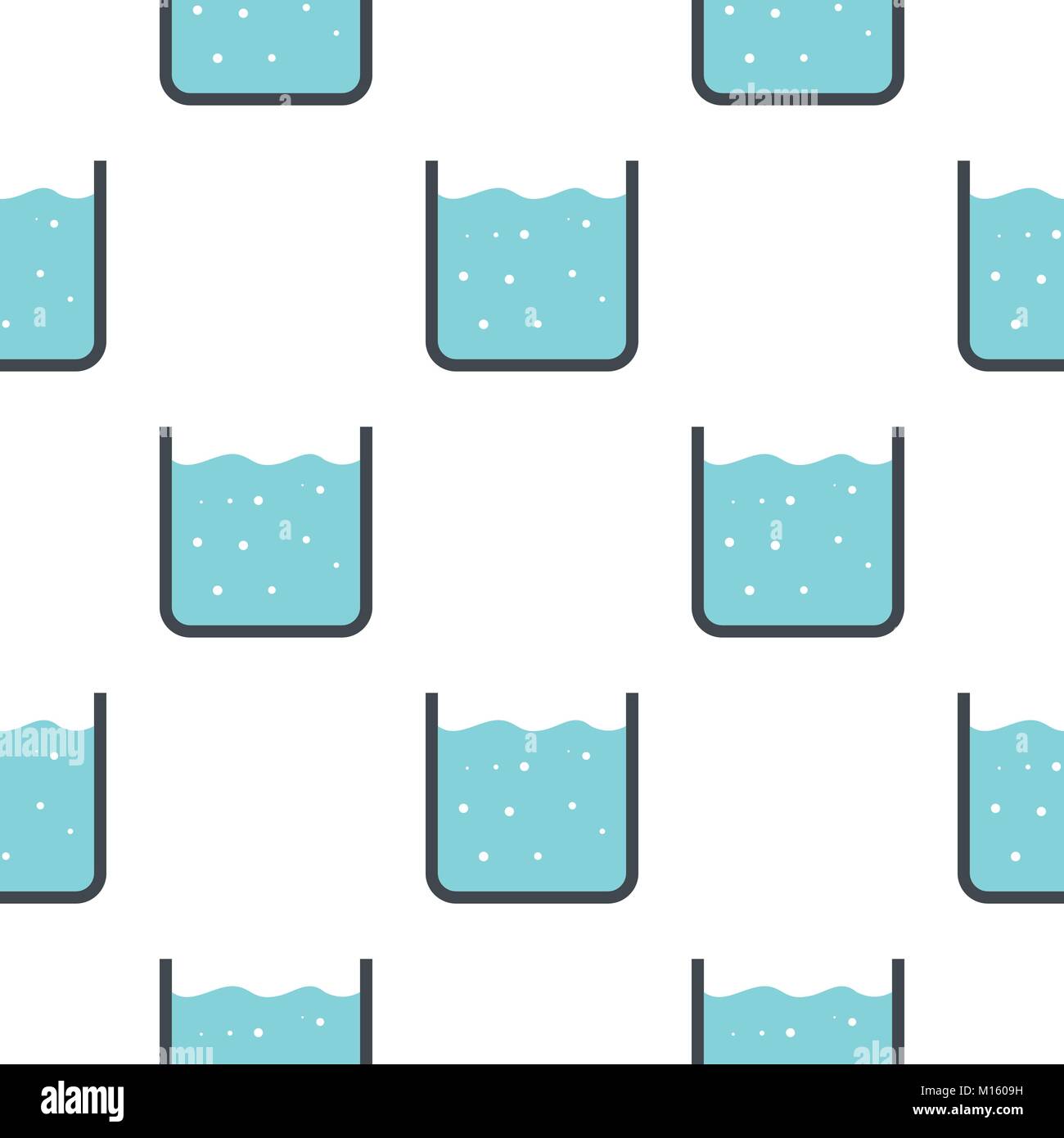 Beaker with pure blue water pattern seamless Stock Vector Image & Art ...
