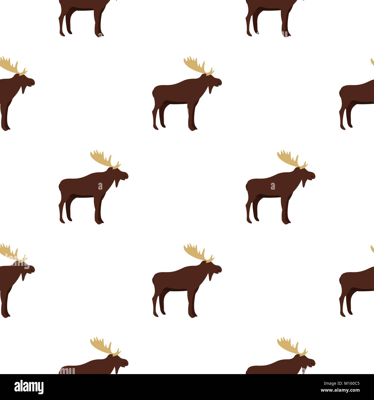 Wild elk pattern seamless Stock Vector Image & Art - Alamy