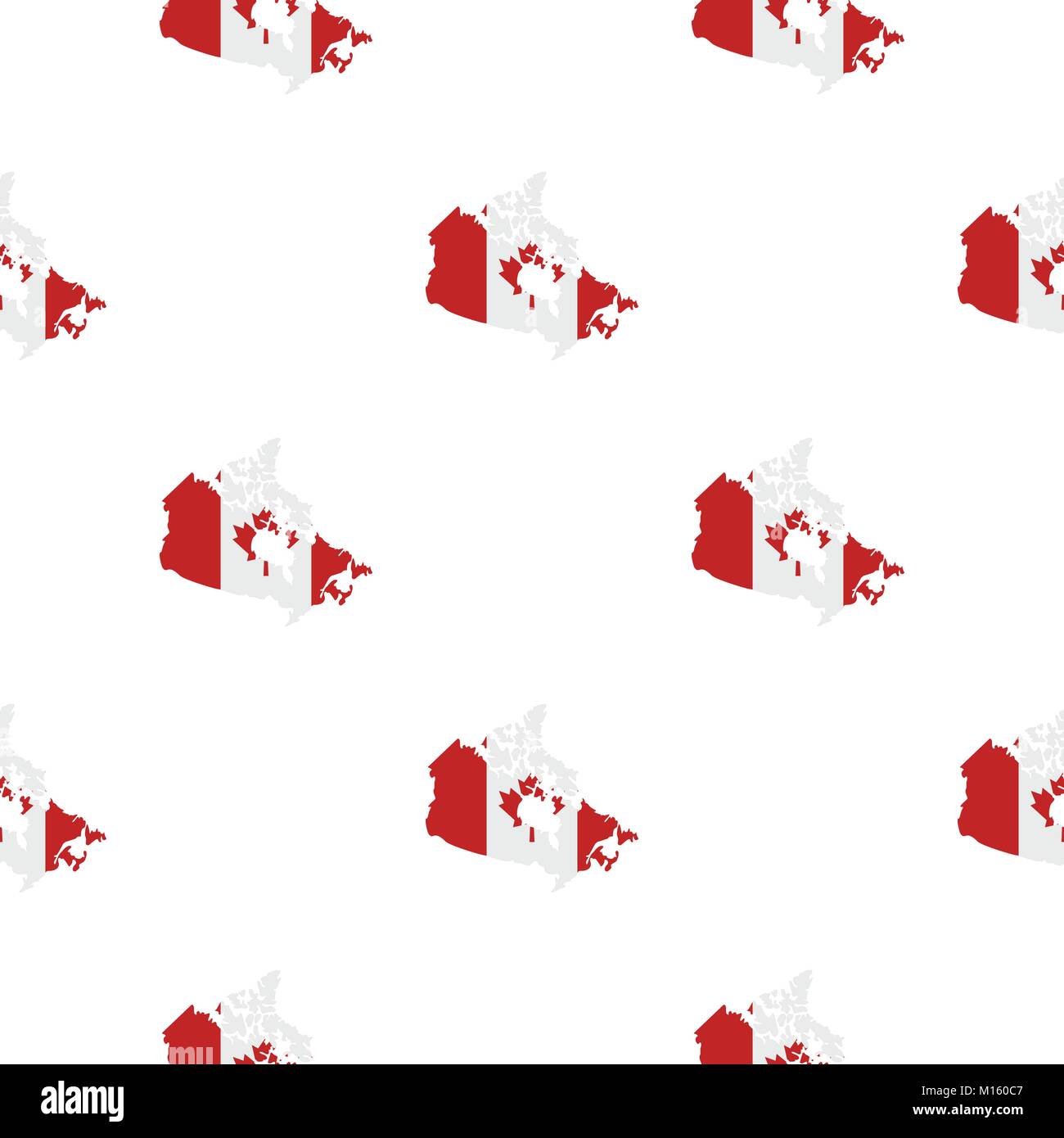 Map of Canada in national flag colors pattern Stock Vector Image & Art ...