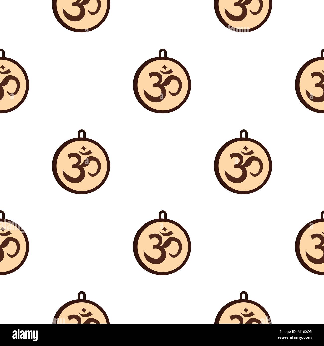 Hindu Om symbol pattern seamless Stock Vector Image & Art - Alamy