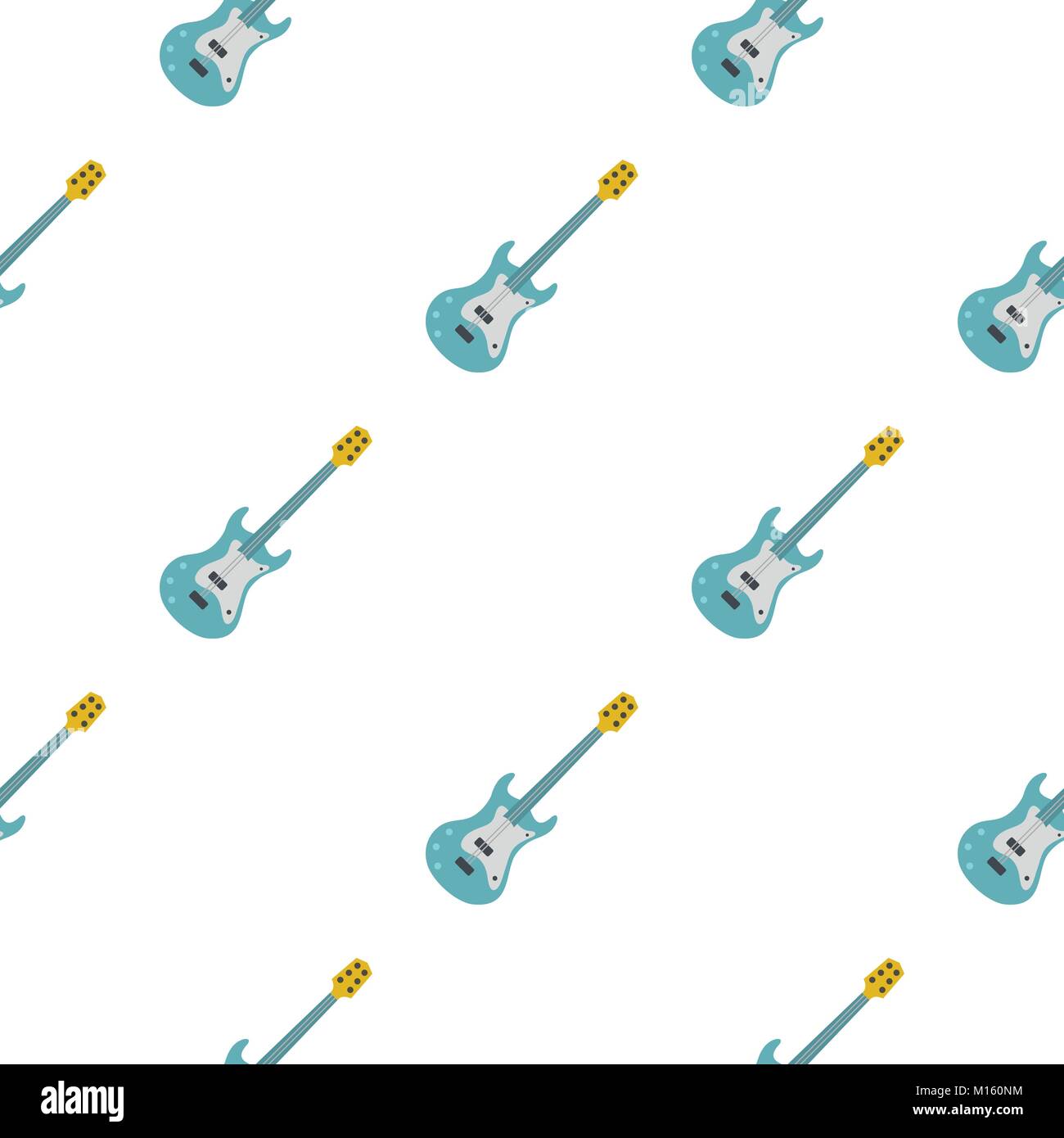 Blue electric guitar pattern seamless Stock Vector Image & Art - Alamy