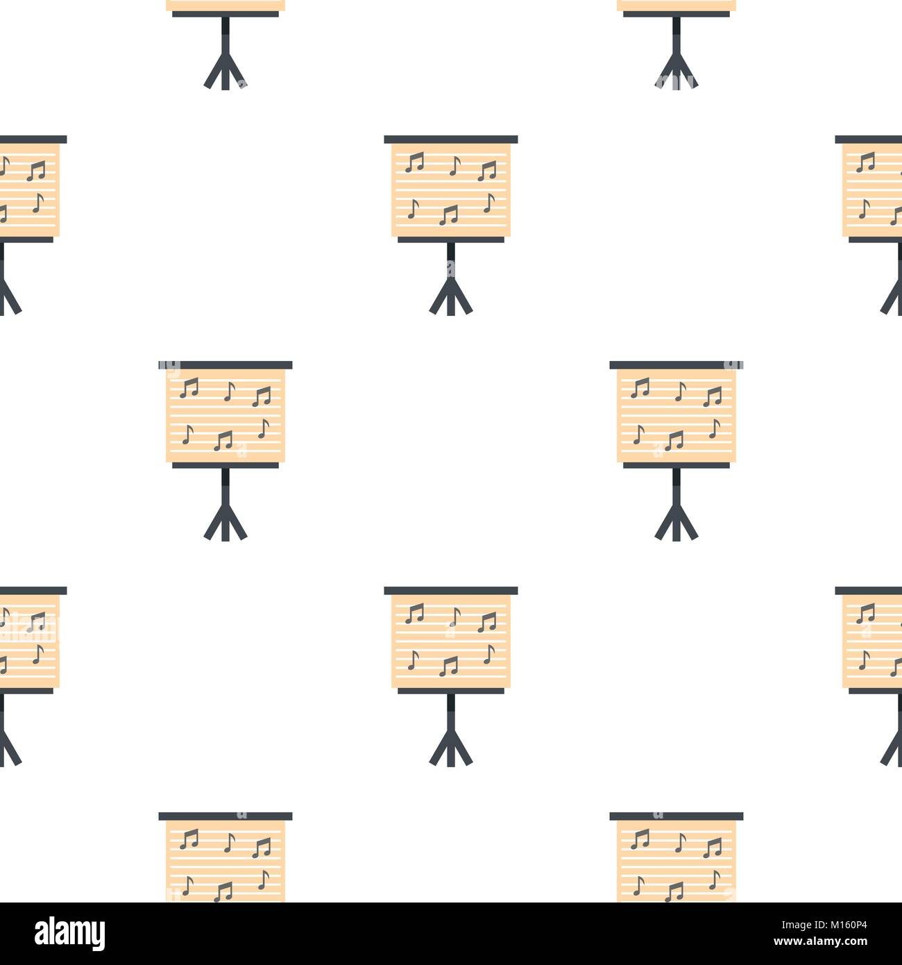 Music stand with piano notes pattern seamless Stock Vector Image & Art ...