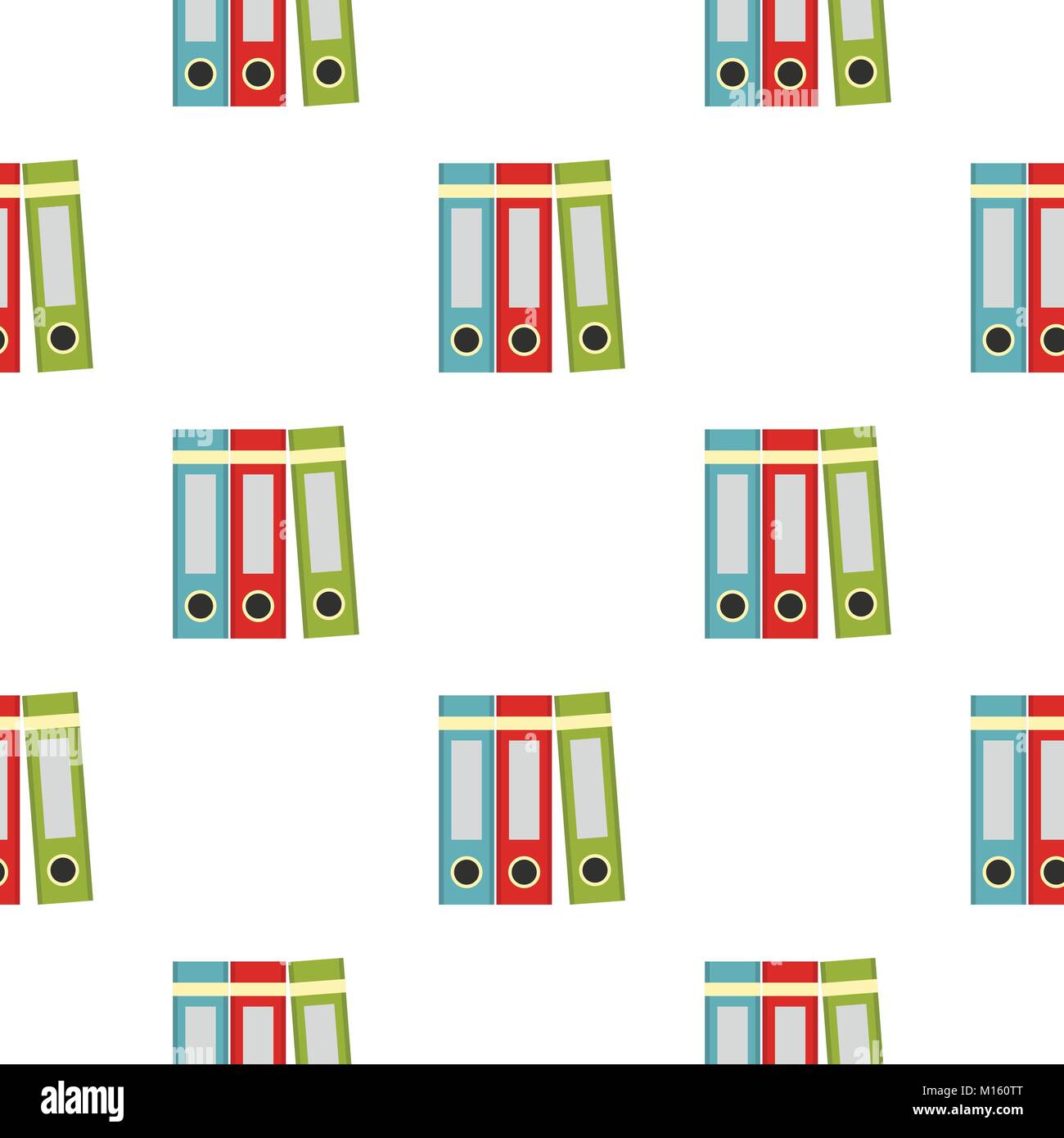 Red, green, blue office folders pattern seamless Stock Vector Image ...