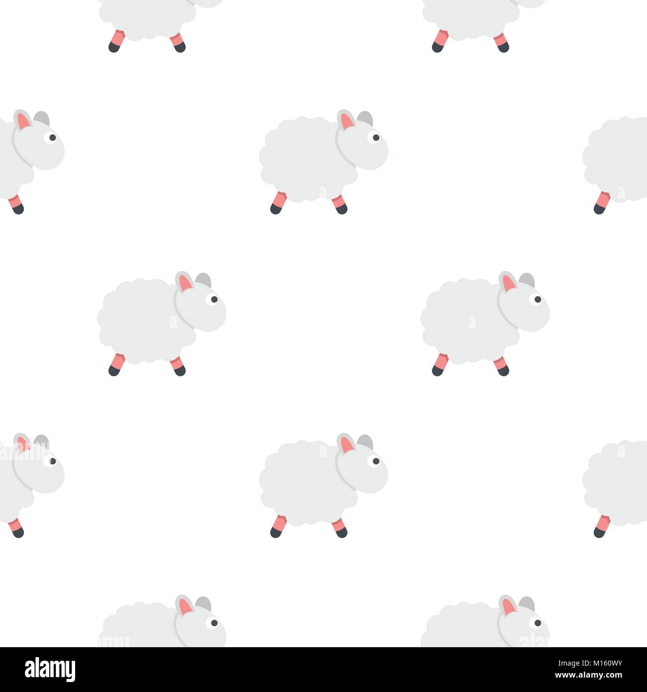 White sheep pattern seamless Stock Vector Image & Art - Alamy